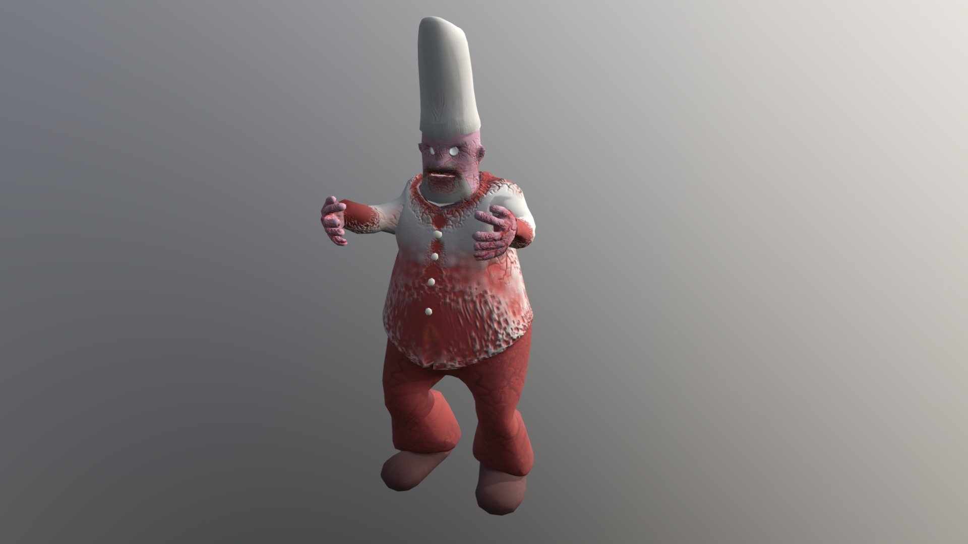 povar zombie - 3D model by finiks [114acc0] - Sketchfab