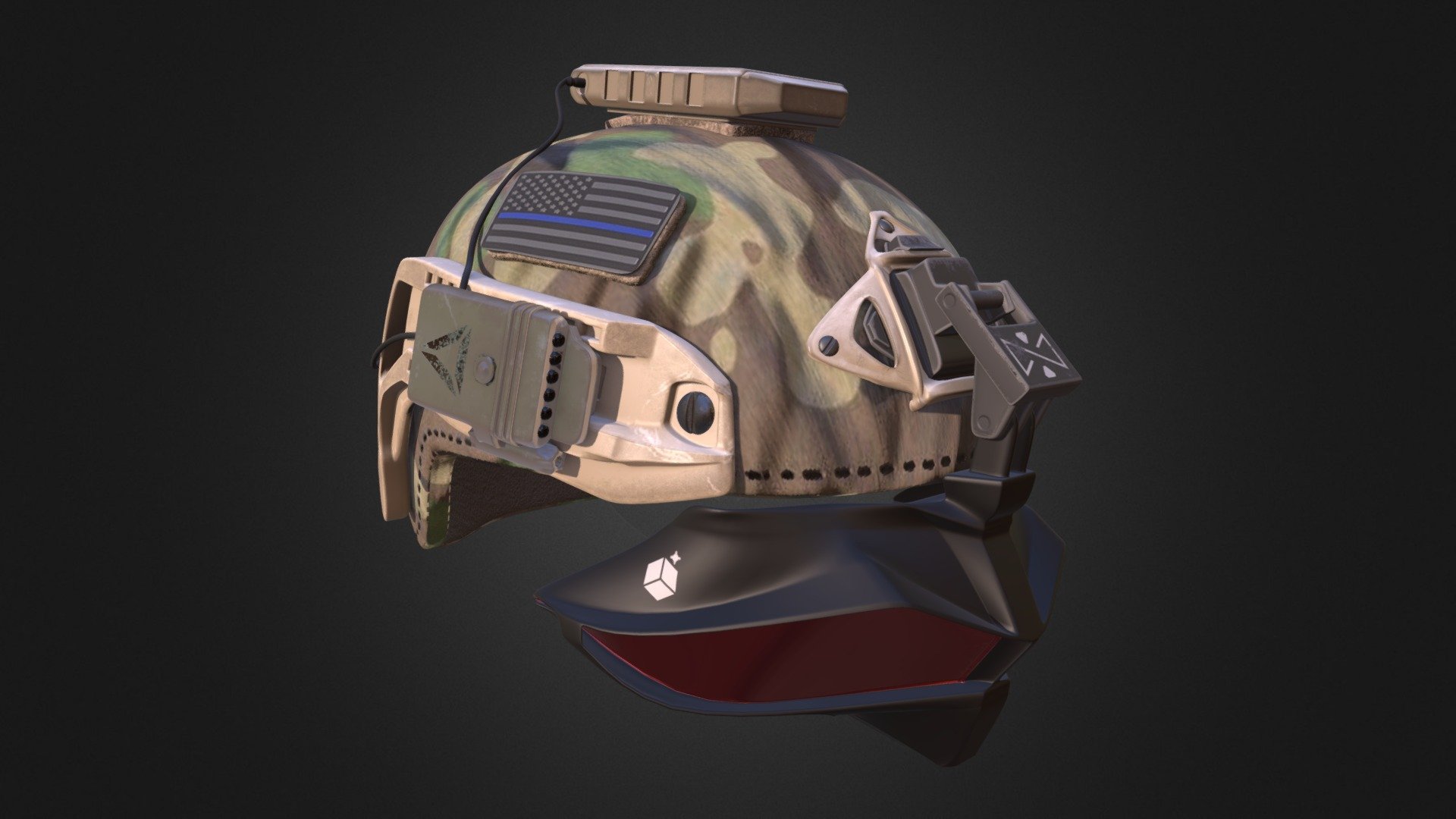 American Army Helmet Concept - 3D model by MiNStanG [114c8e4] - Sketchfab