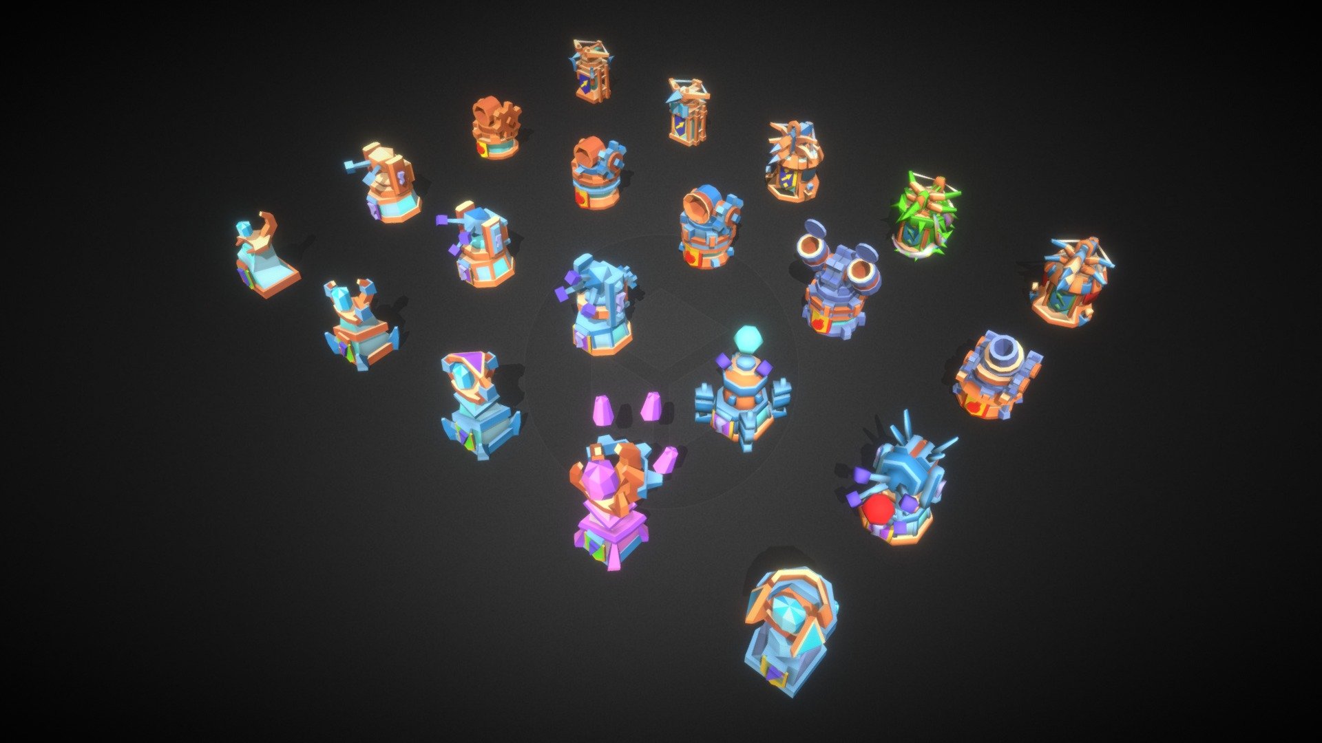Tower Defense [towers] - 3D model by chyzhykov.roman (@chijikoff.roma ...