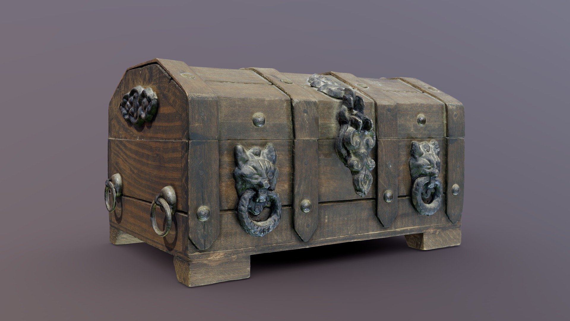 Wood Chest Photoscan PBR - Download Free 3D model by Kless Gyzen ...
