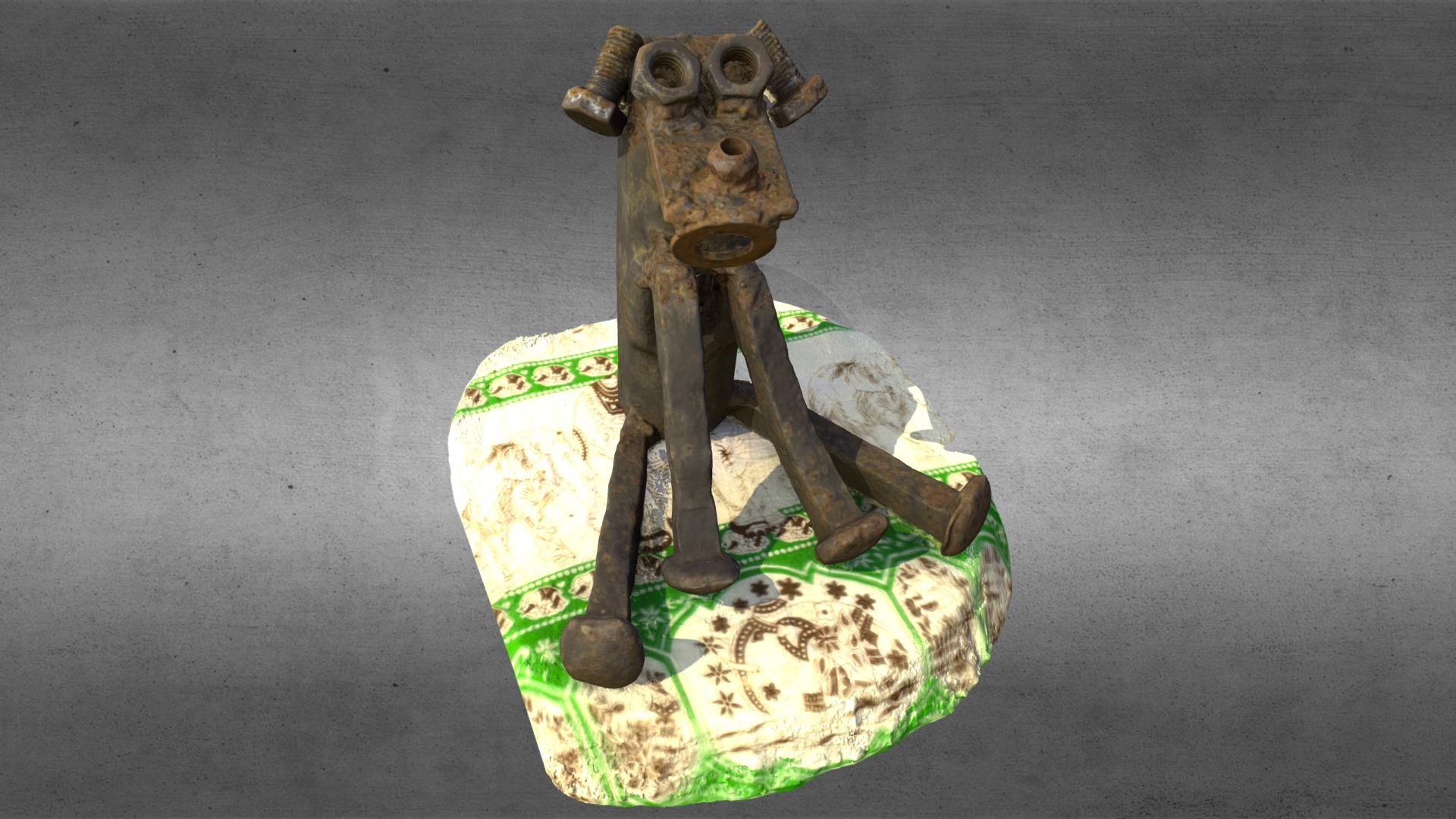 Rusty the Dog - Trash Art - 3D model by TheDarkSunProject ...