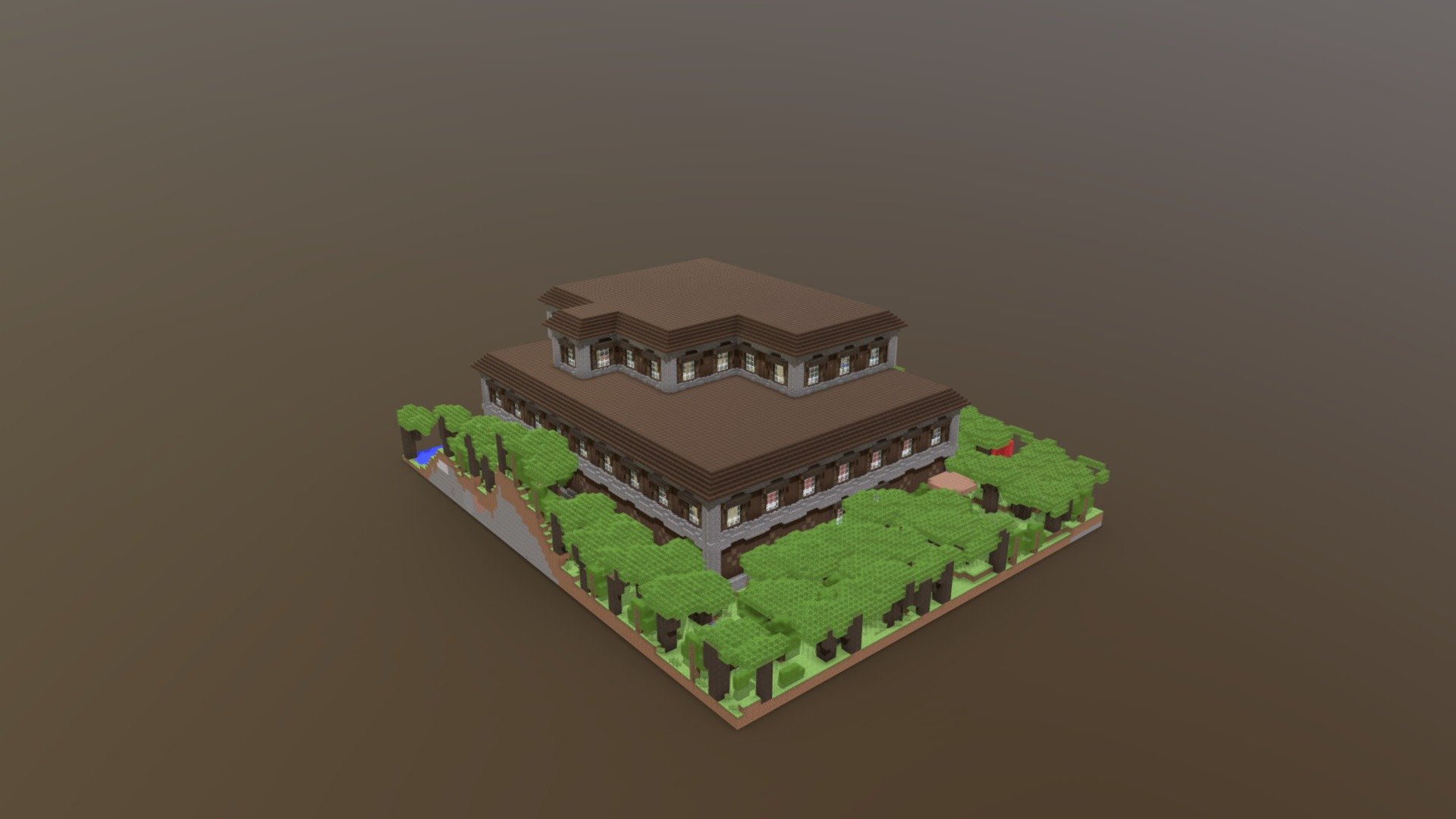 Mansion (Minecraft) - 3D model by OsFortyTwo [115294c] - Sketchfab