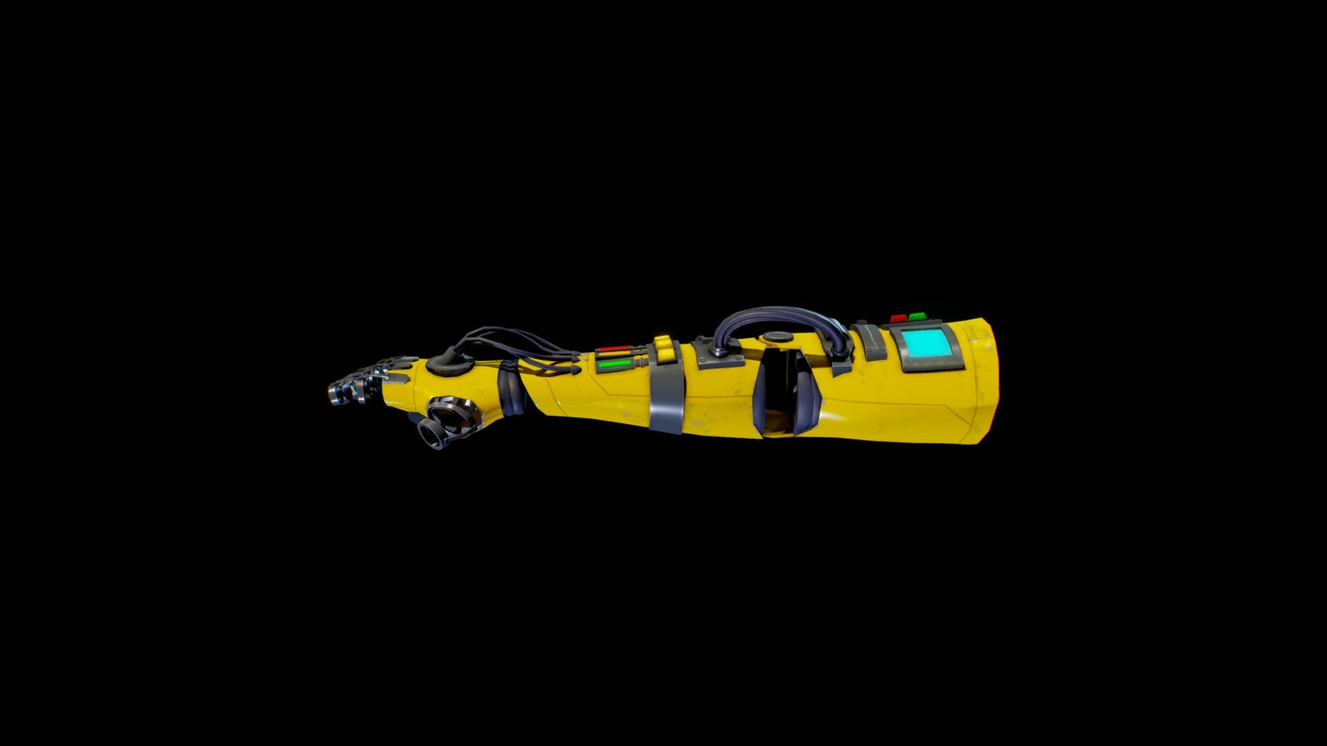Cyber Arm Gauntlet - 3D model by JohnPhillips [115299c] - Sketchfab