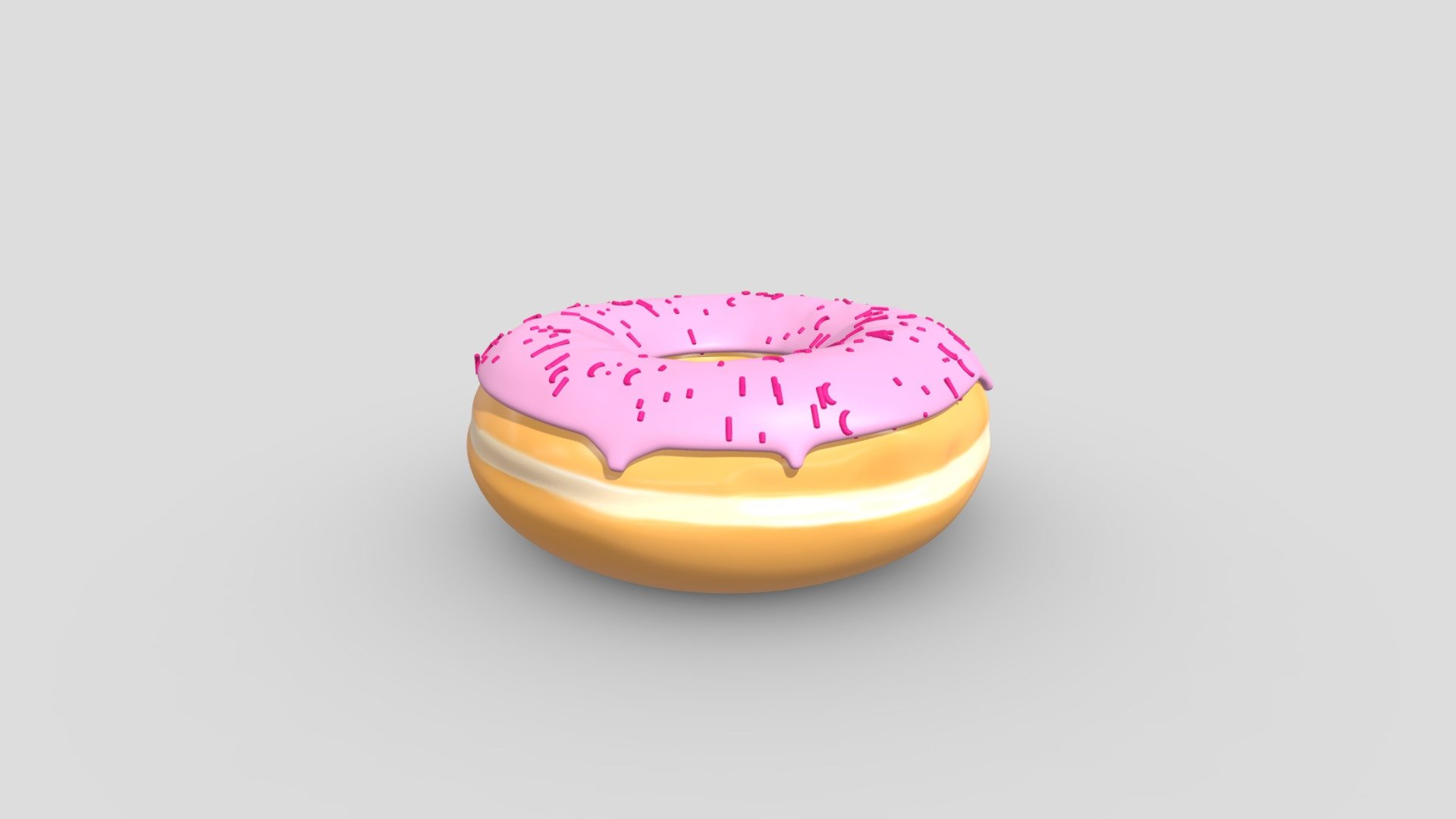 Strawberry Donuts - 3D model by movemama [1152d30] - Sketchfab