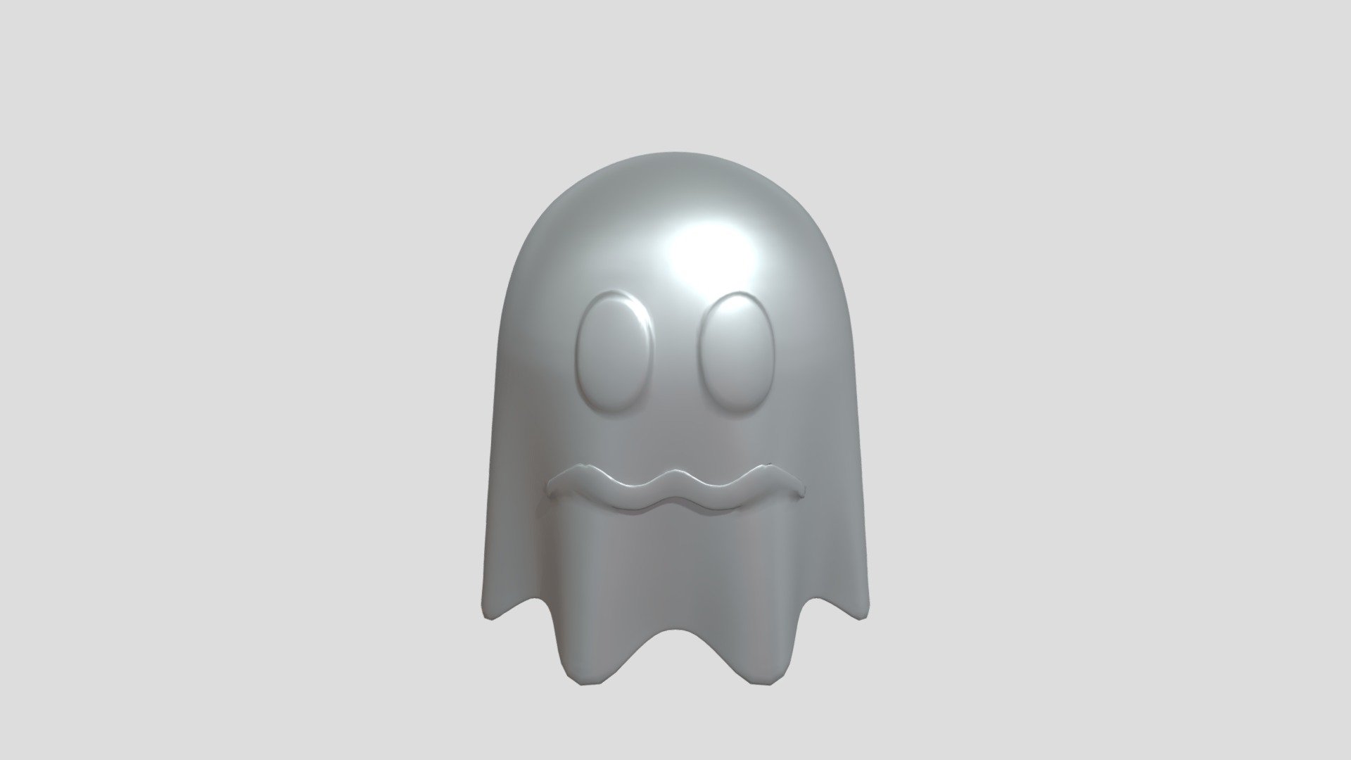 Pac-Man vulnerable ghost NoTexture - Download Free 3D model by ...