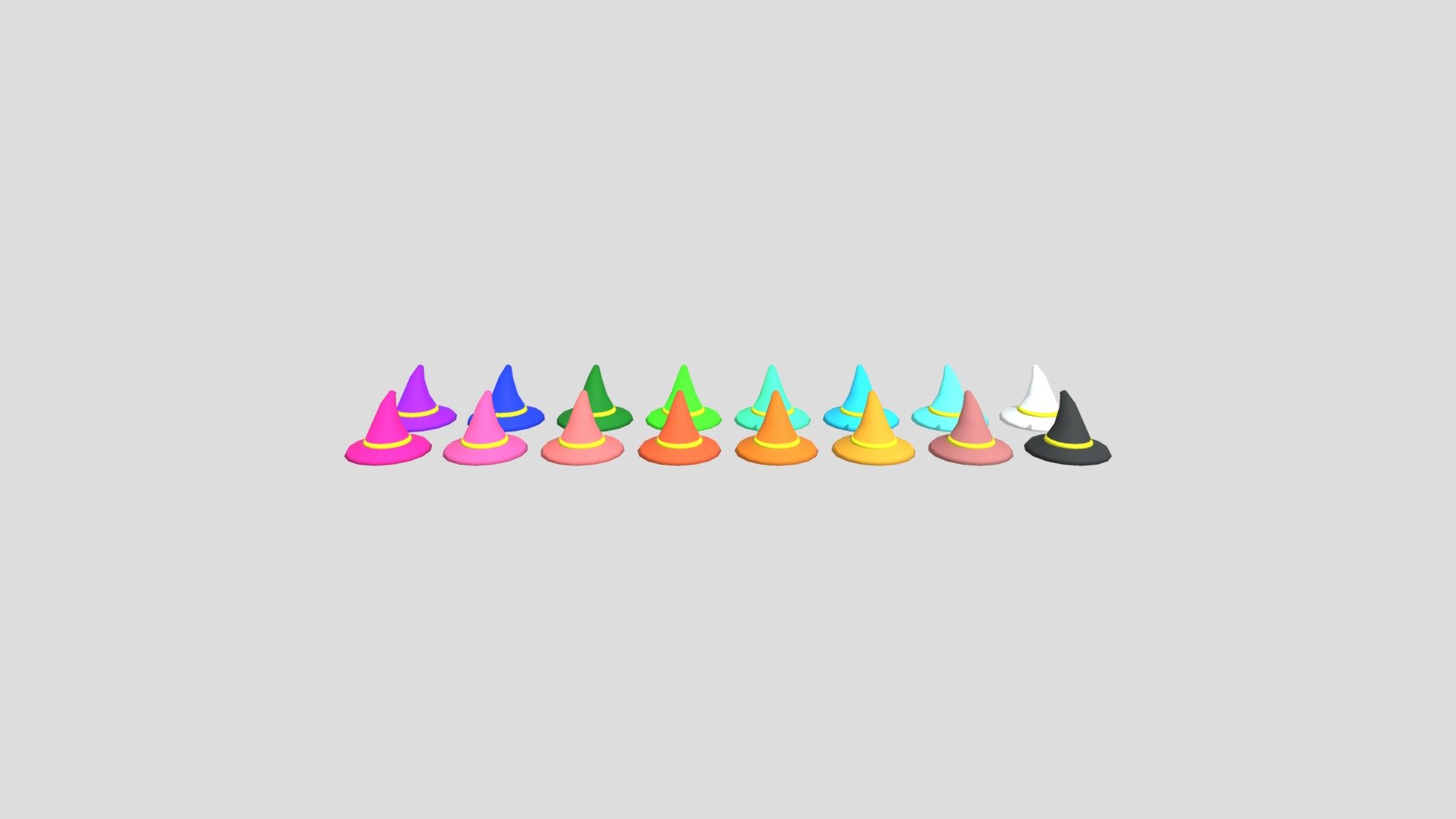 Wizard Hats - Download Free 3D model by Cho (@chostudio) [115435f ...