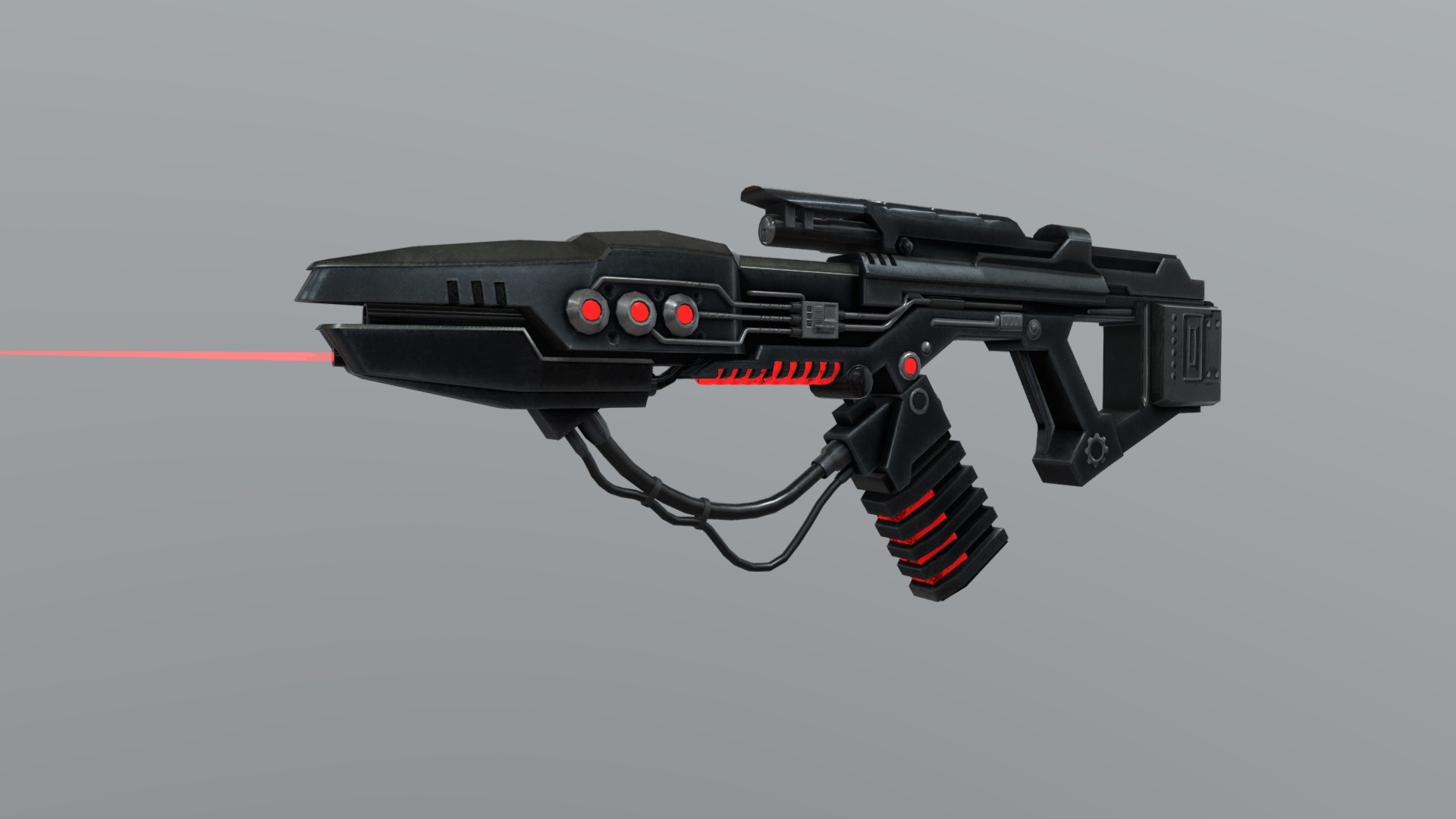 Sci-Fi Laser Gun - 3D model by Kendra.Storz [1157d1f] - Sketchfab