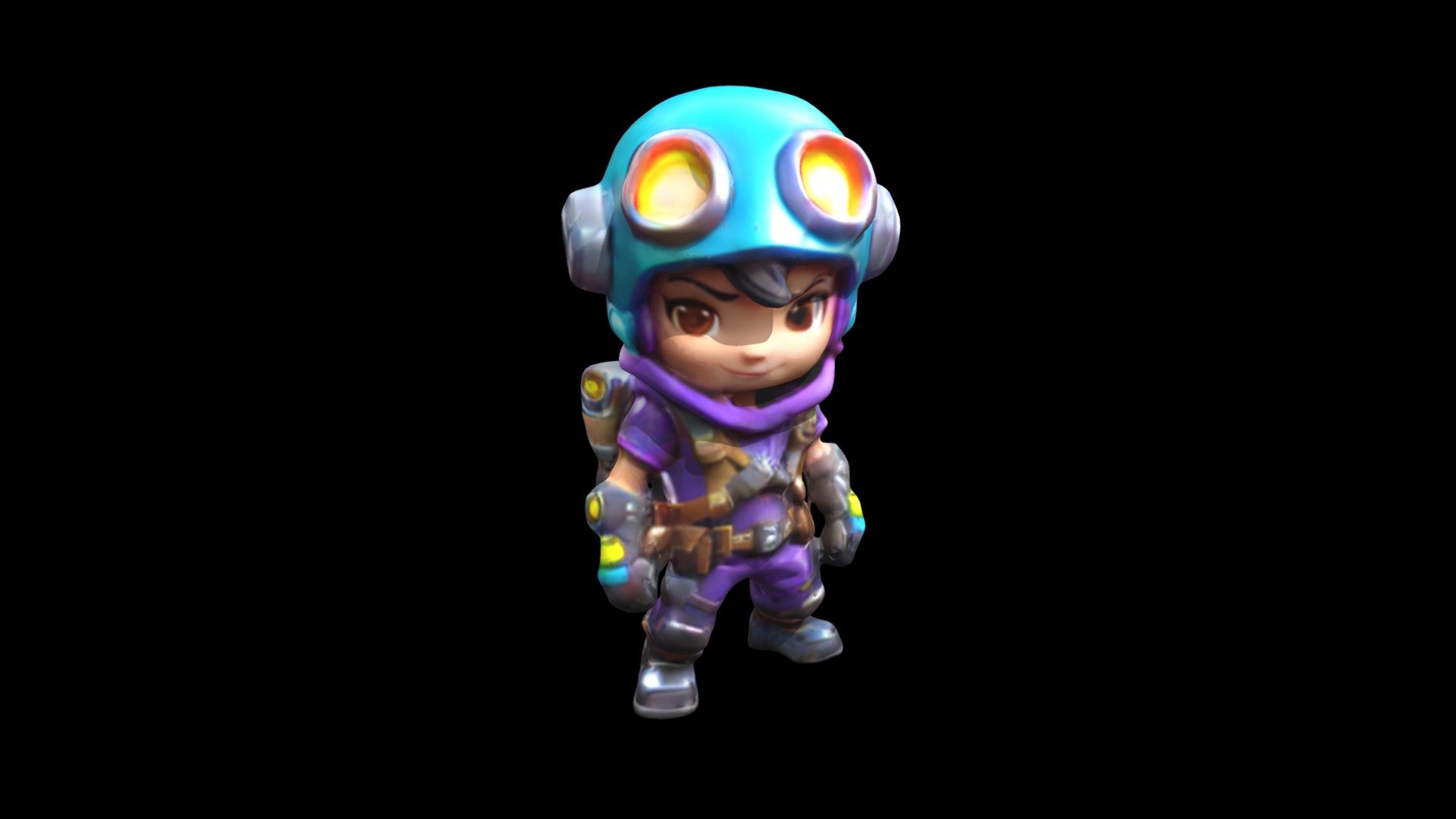 BONNIE, the brave pyrokinetic fighter in SkiesRI - Download Free 3D ...