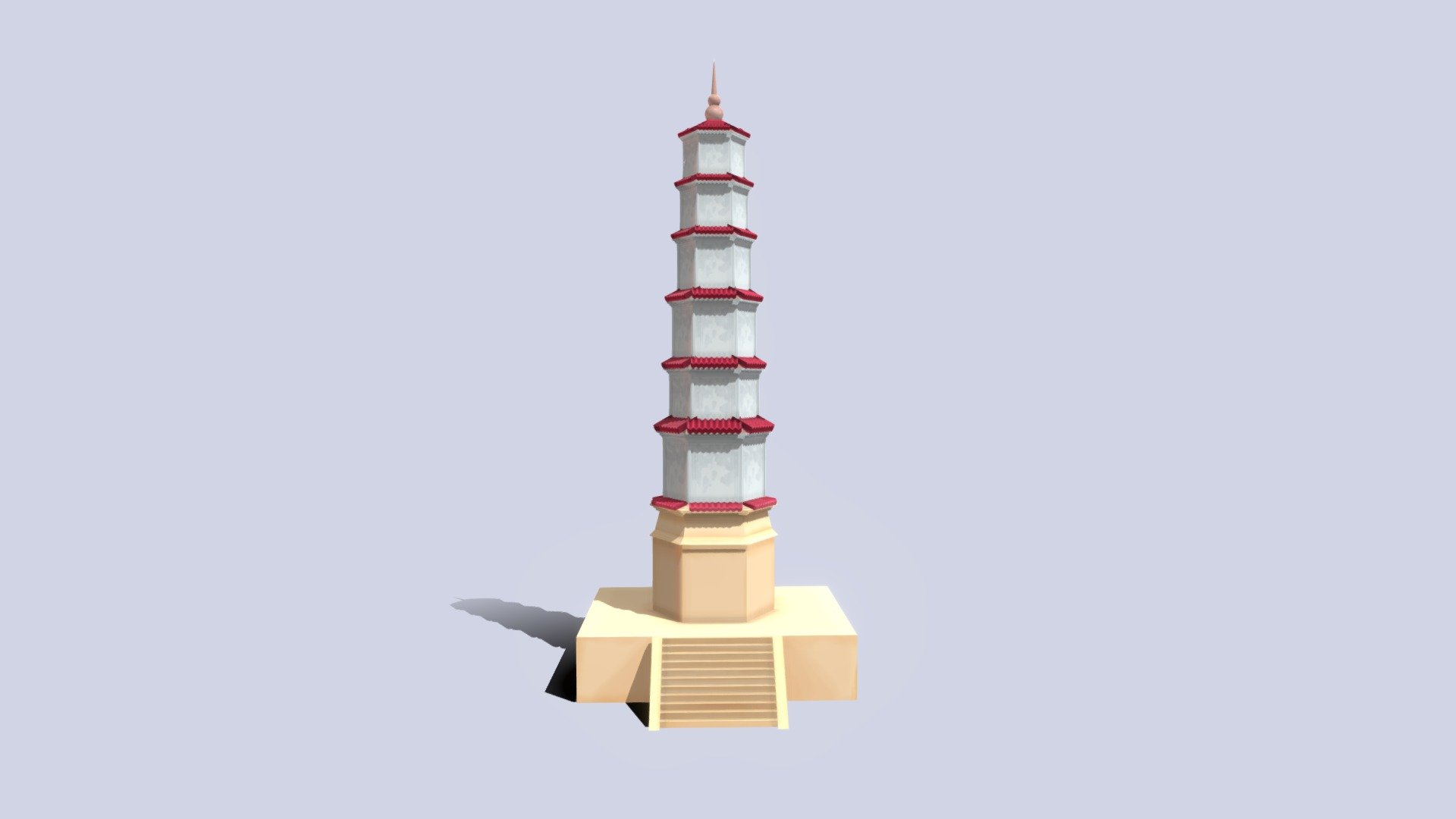 Chinese Tower - 3D model by NvMullekom [115ac8a] - Sketchfab