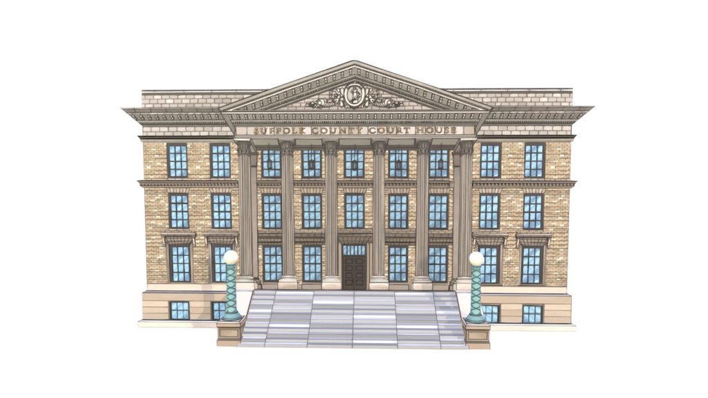 Courthouse 4 in - 3D model by 3D Art Geeks (@kcs) [115ae26] - Sketchfab