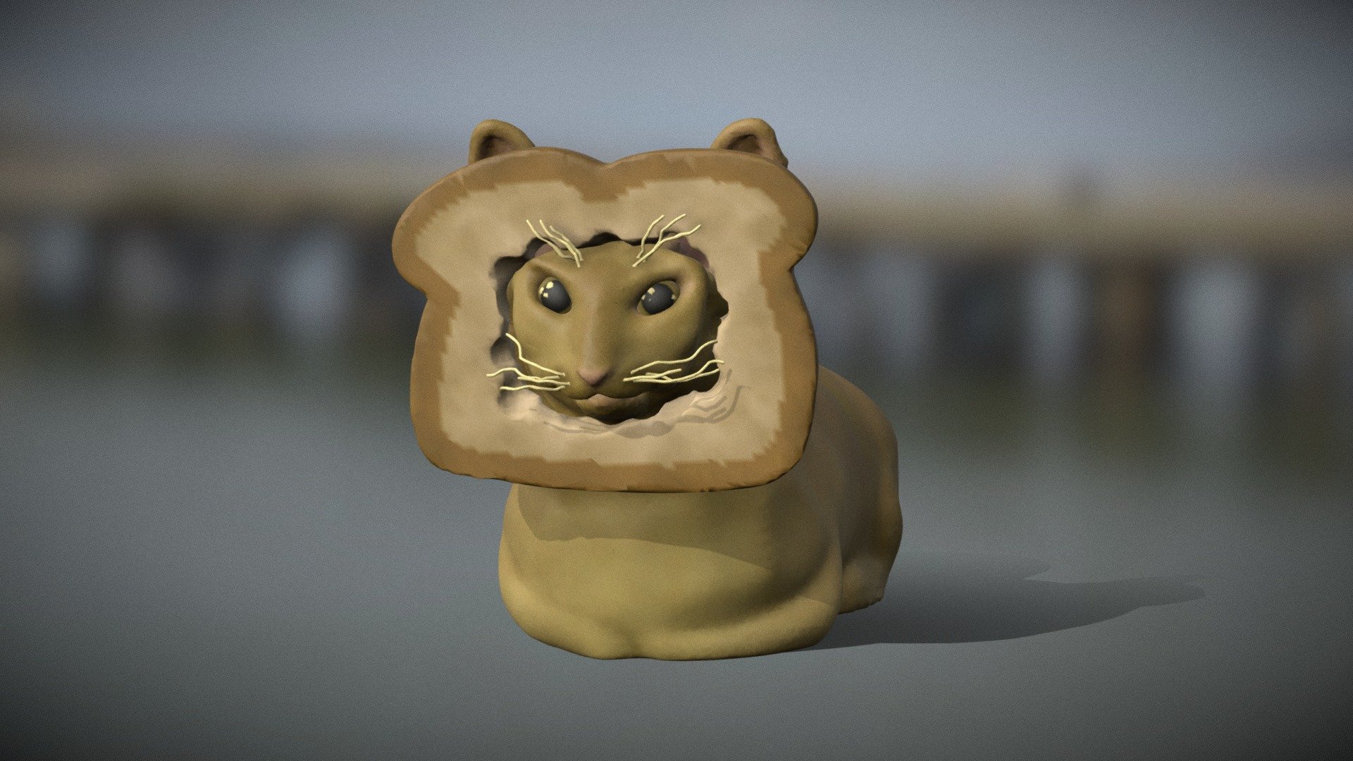 Breaded Cat Loaf - Download Free 3D model by parjen [115c05c] - Sketchfab