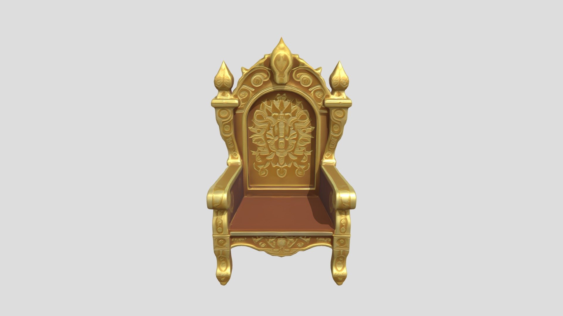 ornate golden throne - 3D model by ashay matekar (@matekar.ashay ...