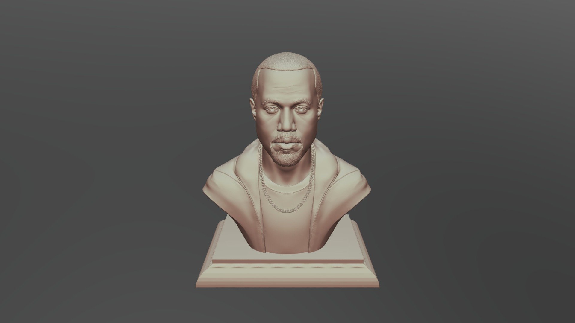 Kanye West 3D printable sculpture 3D print model - Buy Royalty Free 3D ...