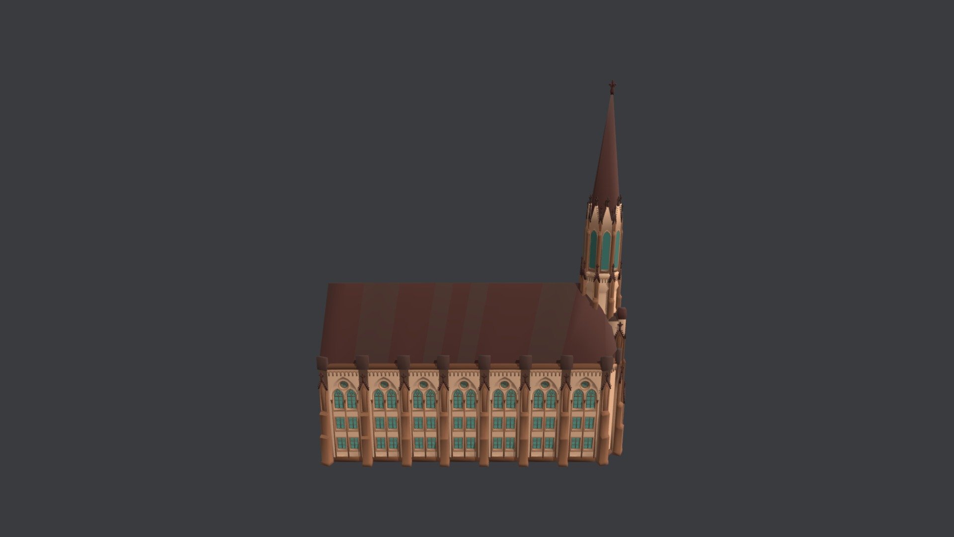 Protestant gothic church [DRAFT] - Download Free 3D model by ...