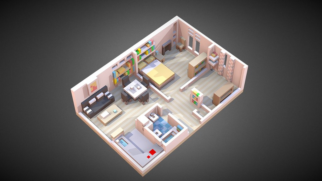 Home interior - 3D model by rphl_mstl [116b795] - Sketchfab