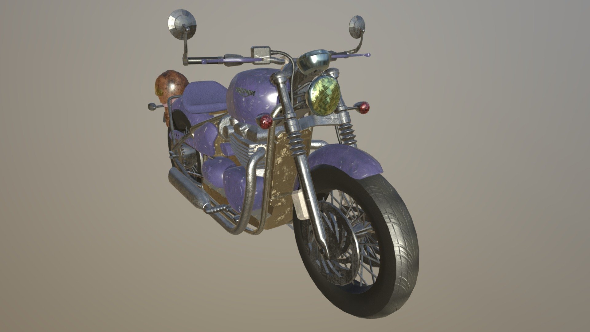 textured motorcycle - 3D model by randapanda [117255c] - Sketchfab