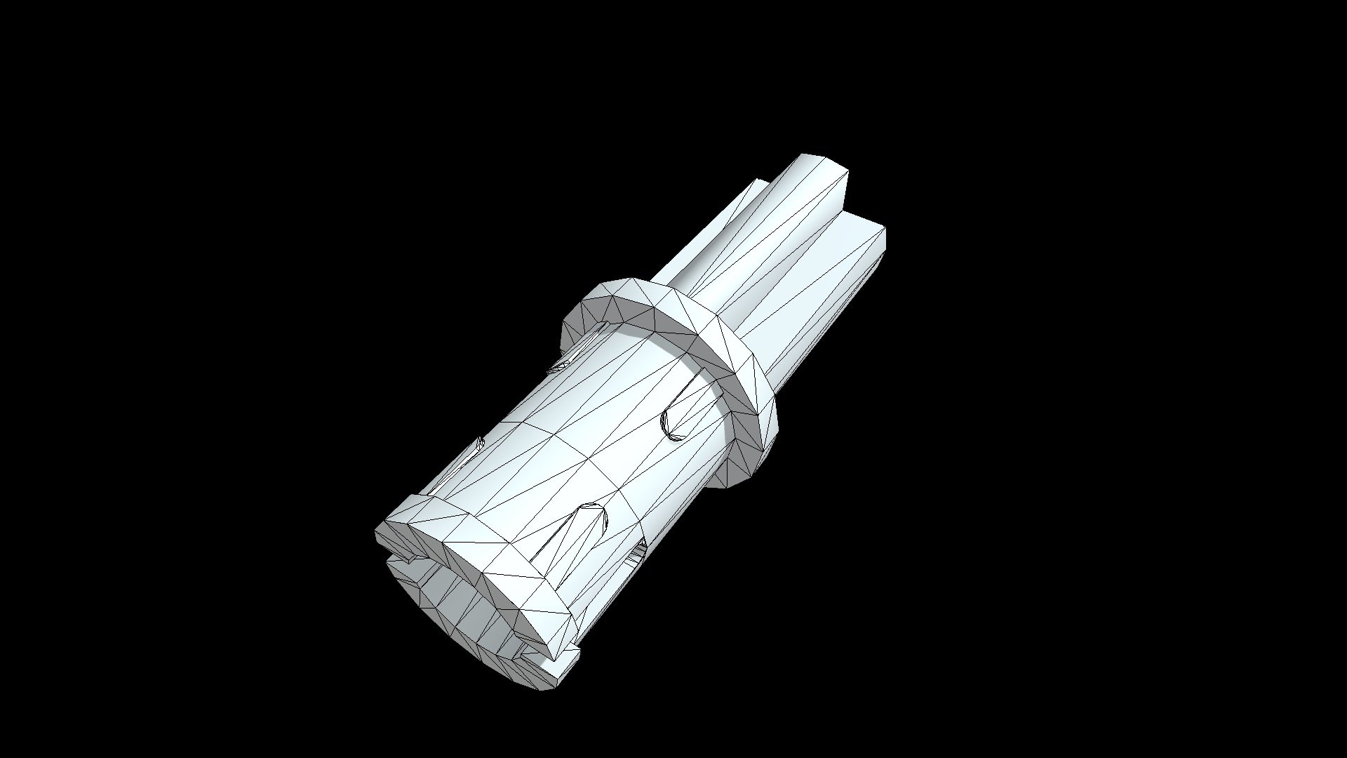 Axle 1L with Pin with Friction Ridges - 3D model by 2XstreamRobotics ...