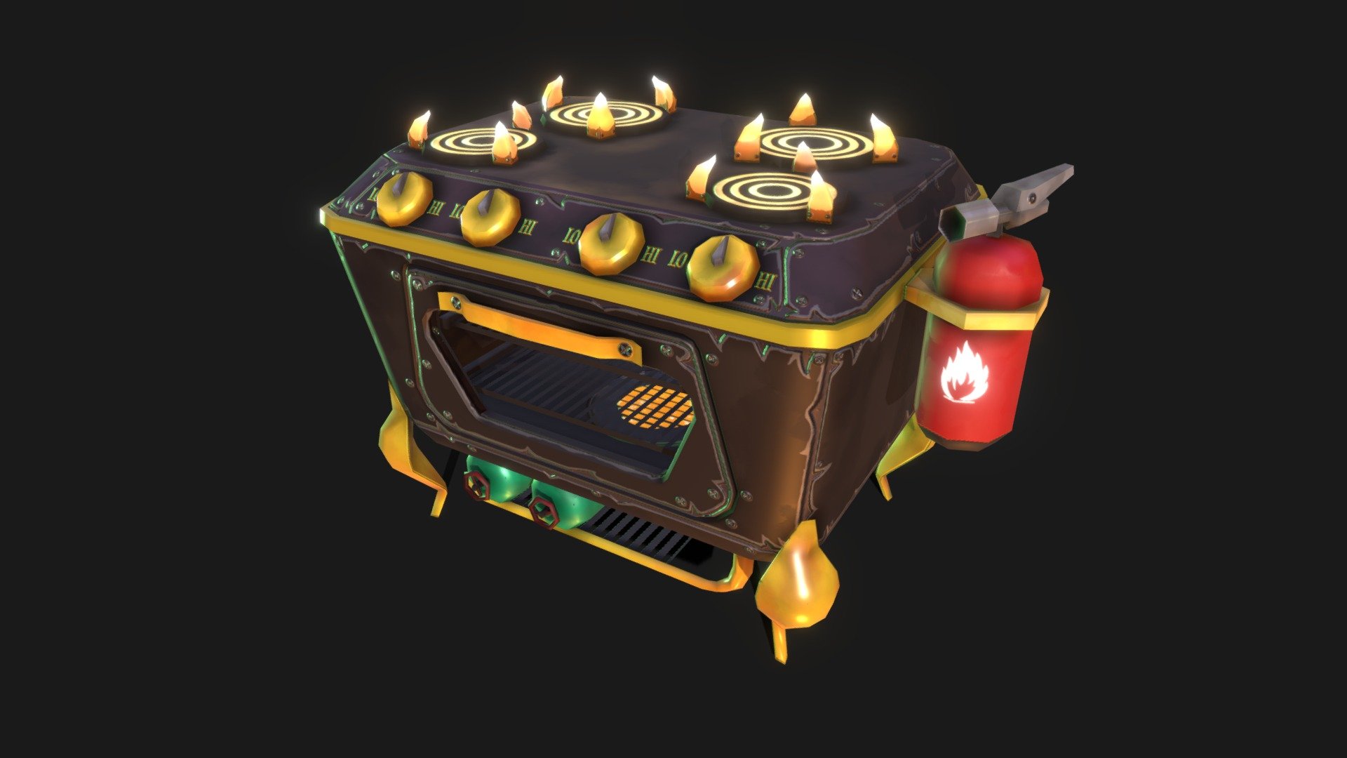 Steampunk Stove - 3D model by Astroficer (@nick-searle) [117300a ...
