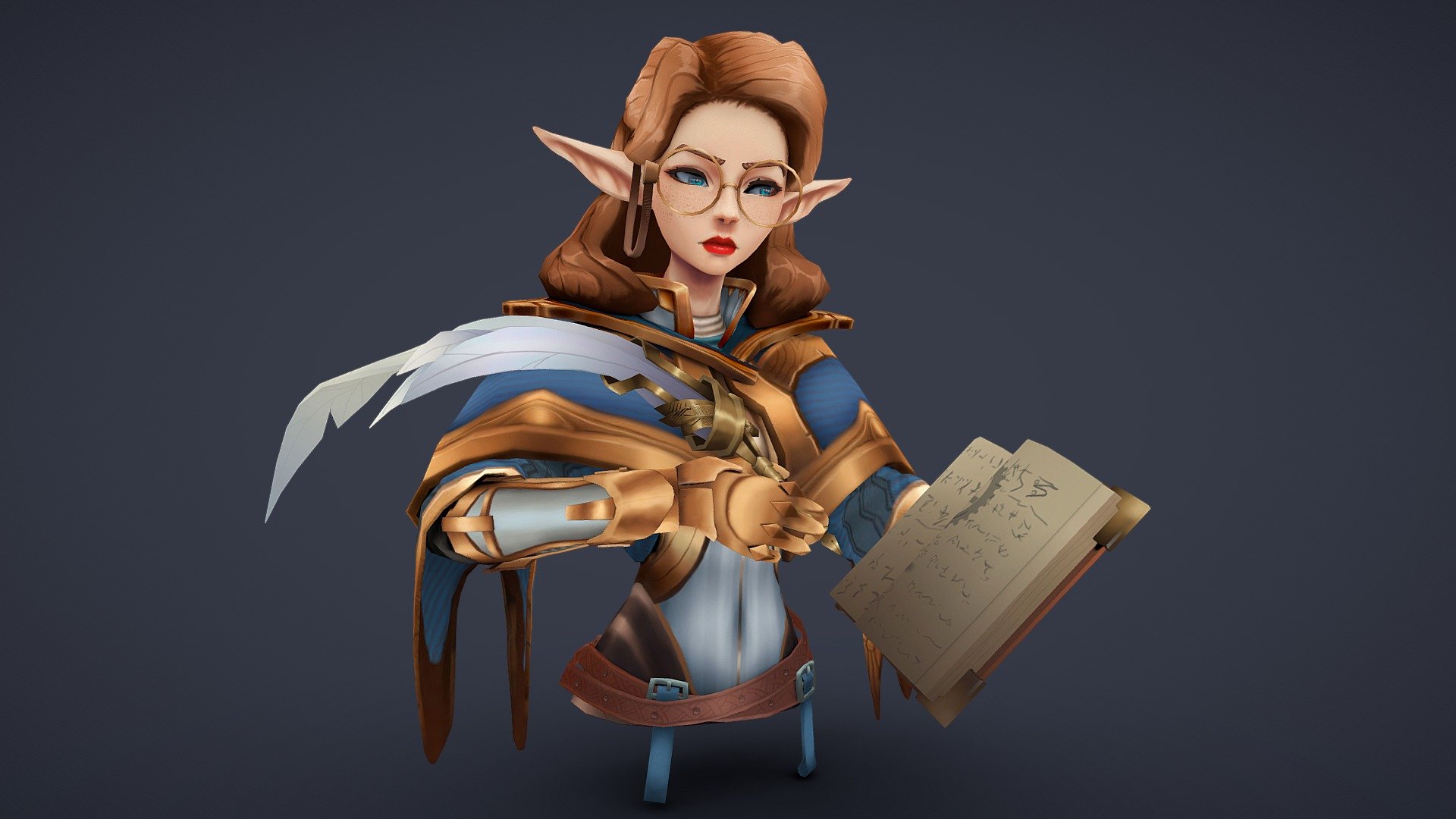 Darkmoon elf (by Roy W) handpainted model - 3D model by Marcus ...