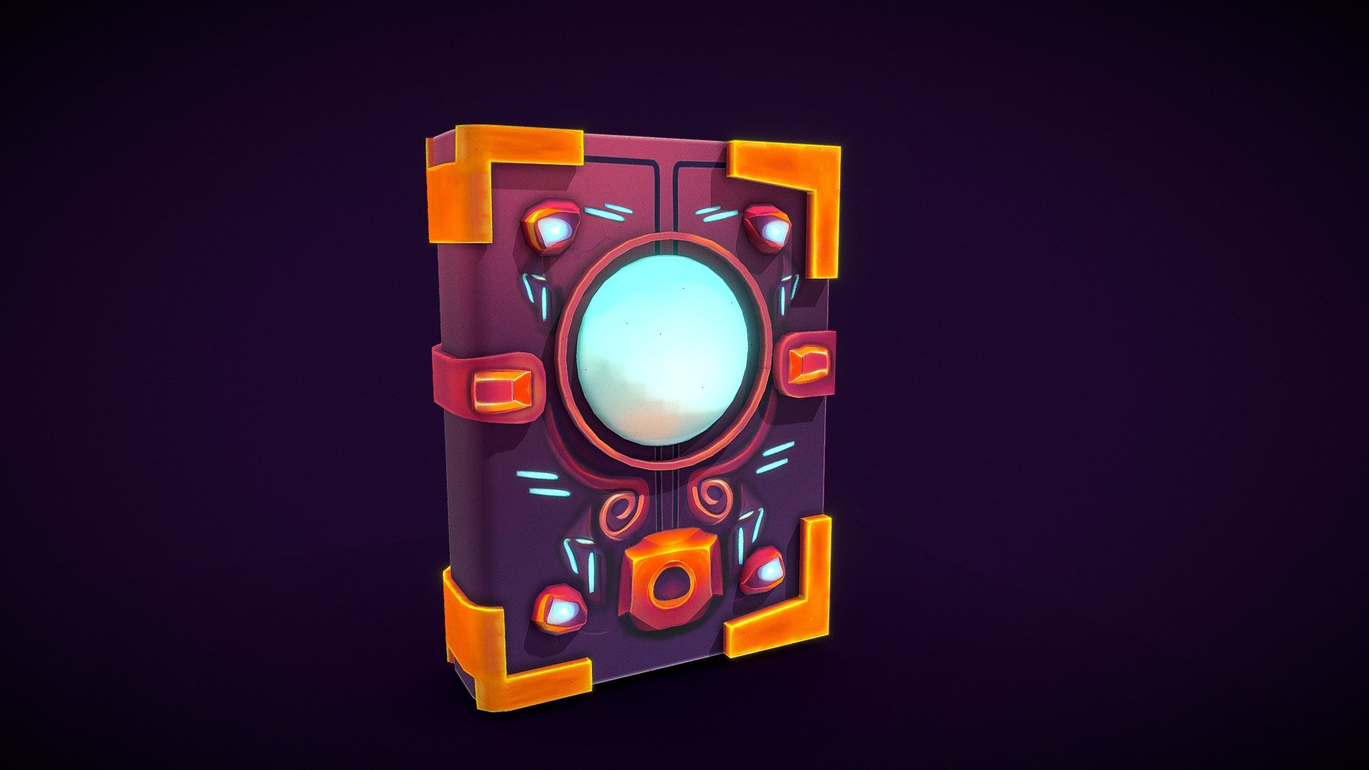 Stylized Fantasy Spell book - 3D model by Shift4cube [1175980] - Sketchfab