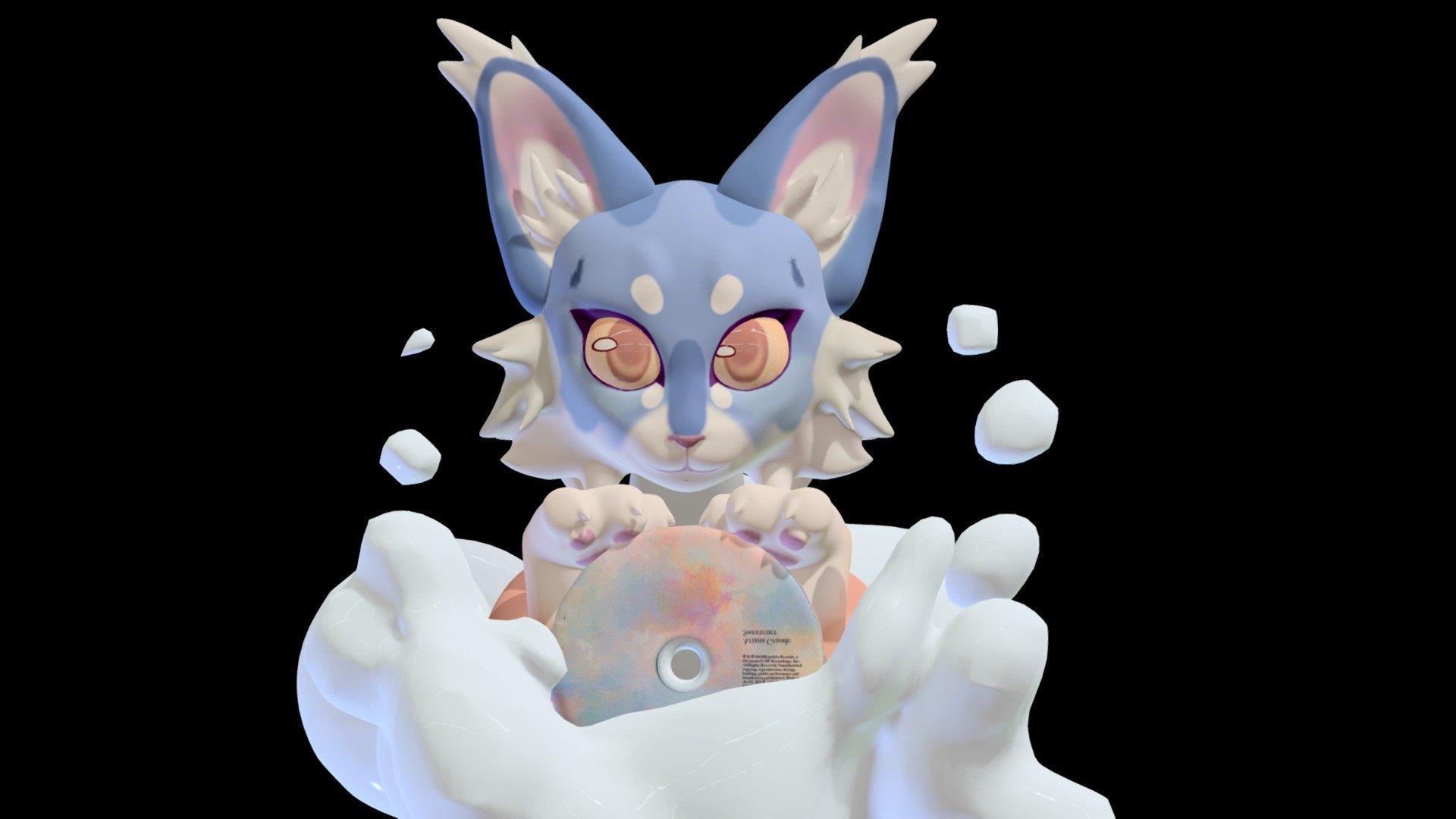 Disk Cat -- for relchonok - 3D model by fixmes [11766e1] - Sketchfab