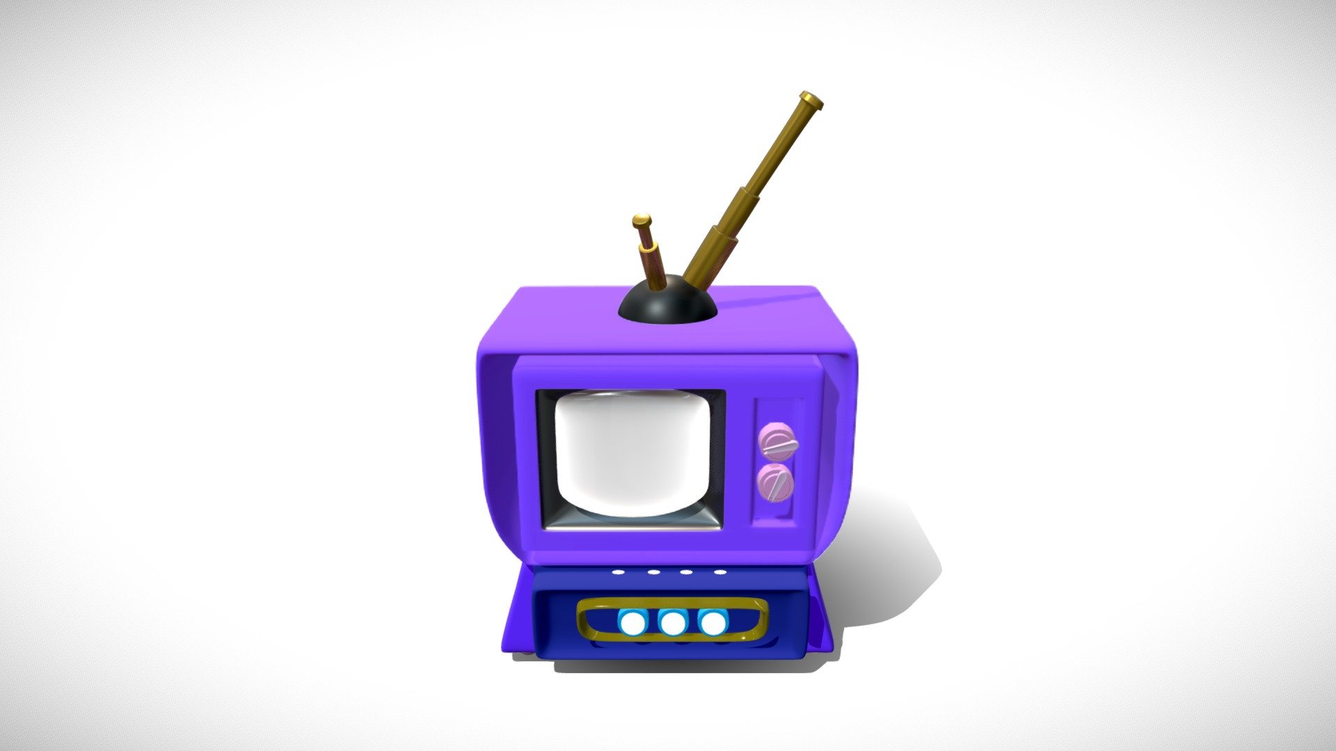 Old Vintage TV Toy - 3D model by Meghna08 (@080797) [117aefd] - Sketchfab