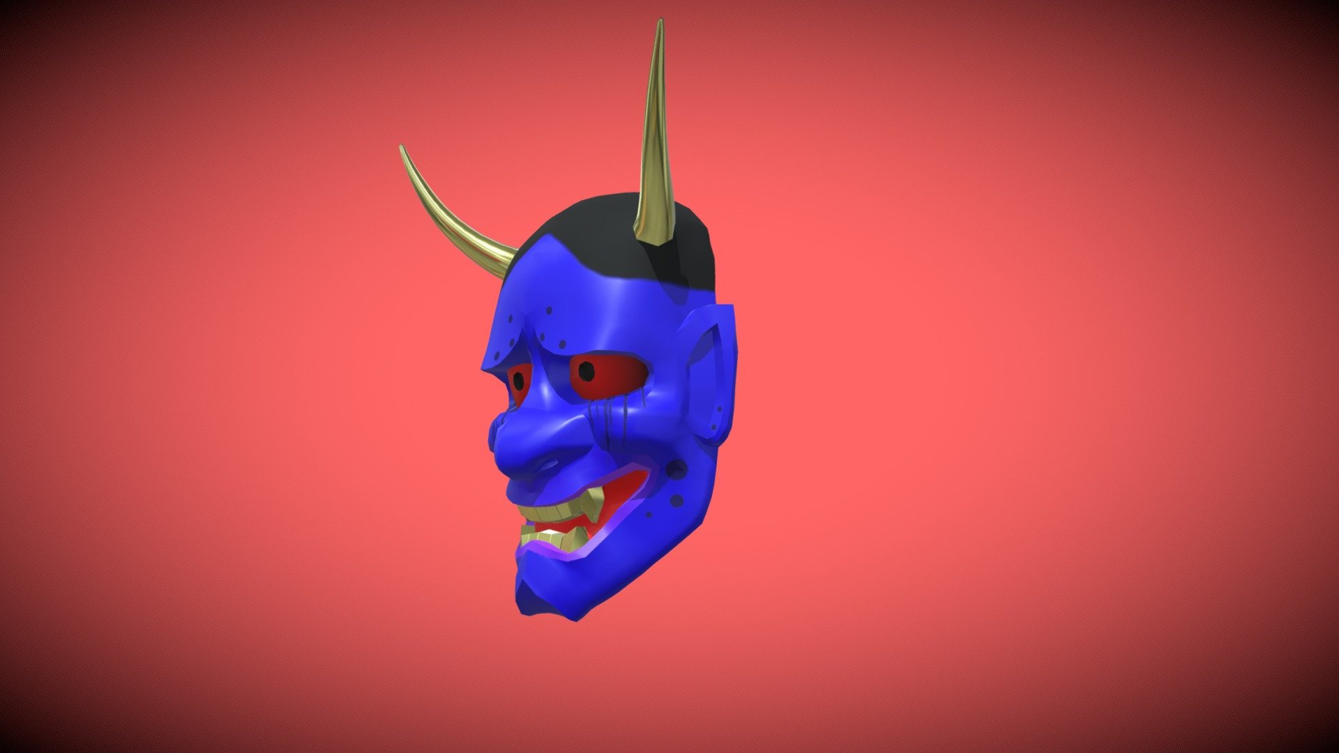 Hannya Mask - Download Free 3D model by Aussie eccentric (@Aussie ...
