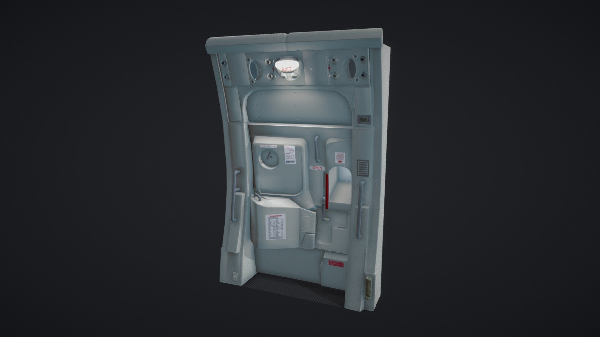 Emergency door (Airplane) - 3D model by BelpheGsa [117dc44] - Sketchfab