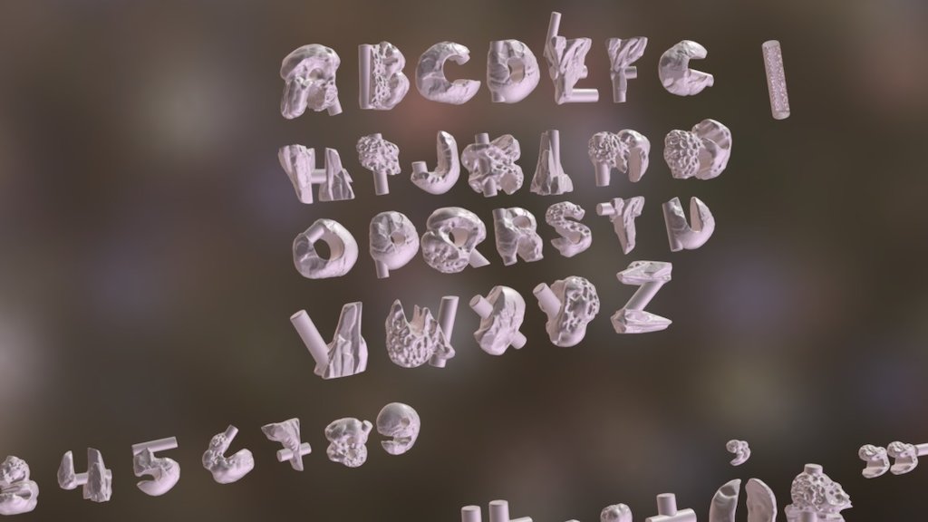 Alphabet - 3D model by Rachel Watson (@rwatson) [1180aa0] - Sketchfab