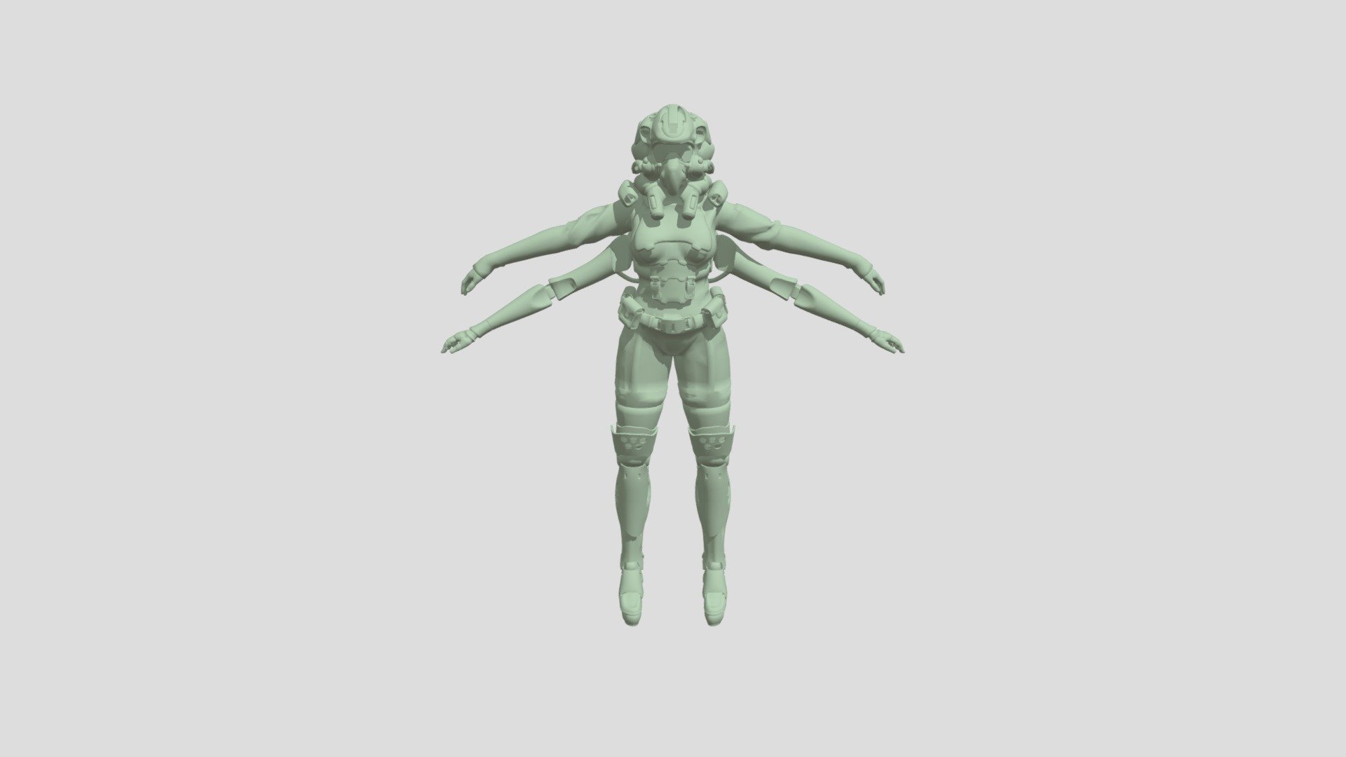 femal monster - 3D model by shreewaghmare1221 [1180c1c] - Sketchfab