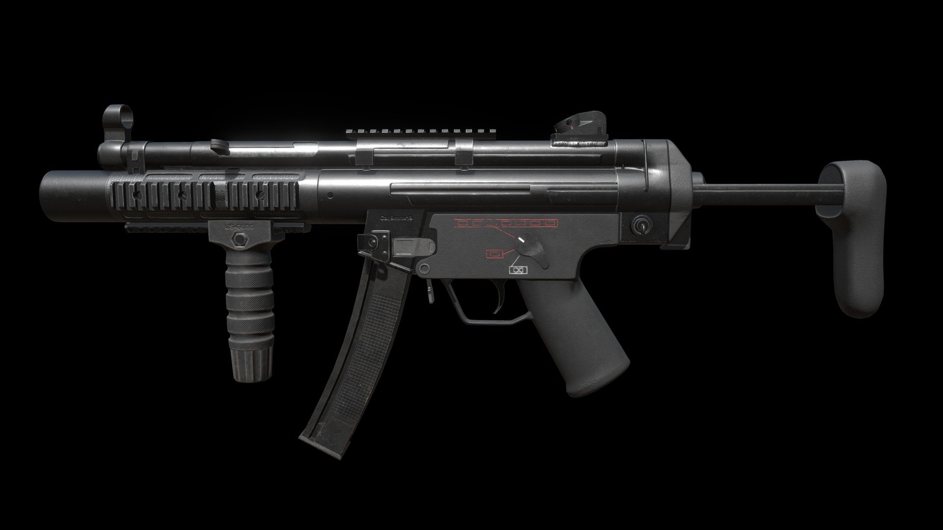 MP5 - 3D model by Hajduga-Graphics [1181334] - Sketchfab