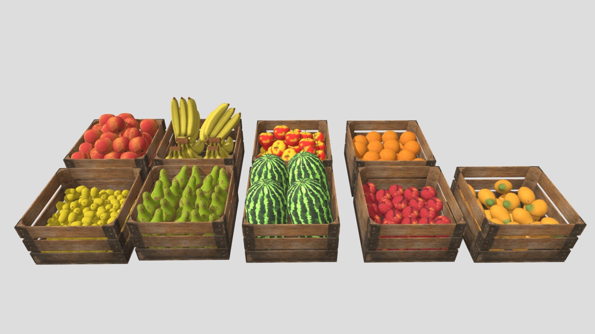 Fruits - Buy Royalty Free 3D model by virtualizetech [11816b7 ...