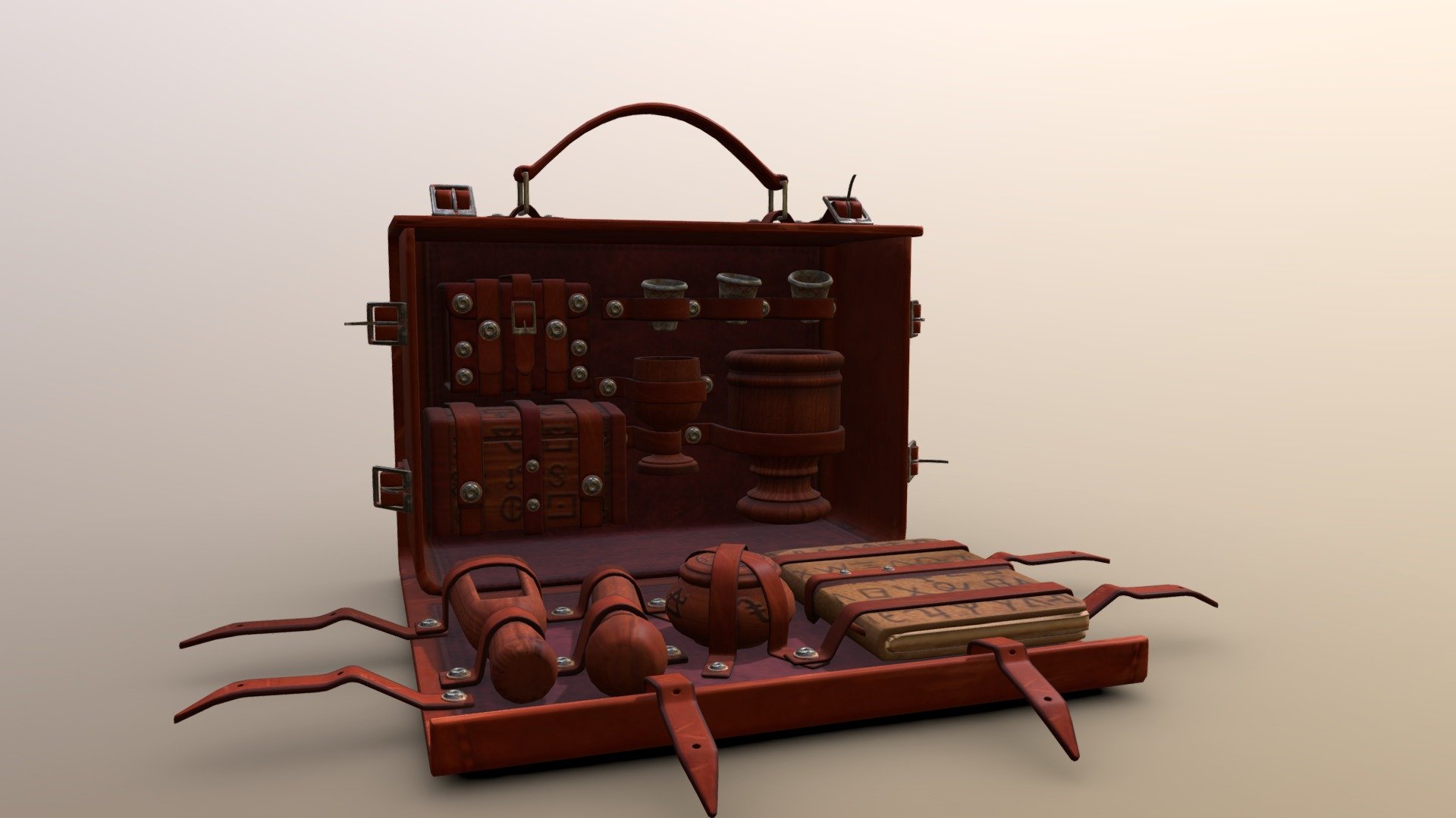 Alchemist's Kit - 3D model by jokeroface [118aae0] - Sketchfab