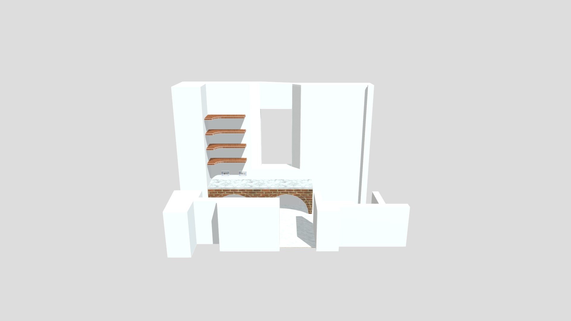 Villa pantry - v2 (just model, no floorplan) inc - 3D model by ...