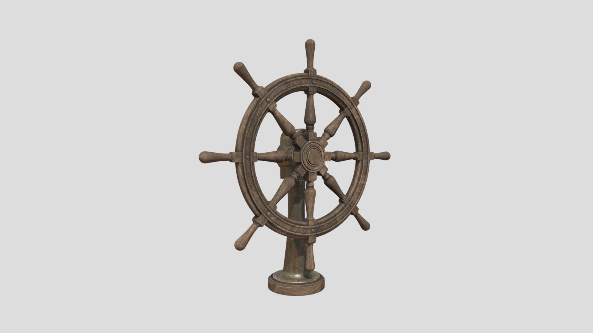 Ship's Wheel - Download Free 3D model by Stefan Andolf (@stefan.andolf ...