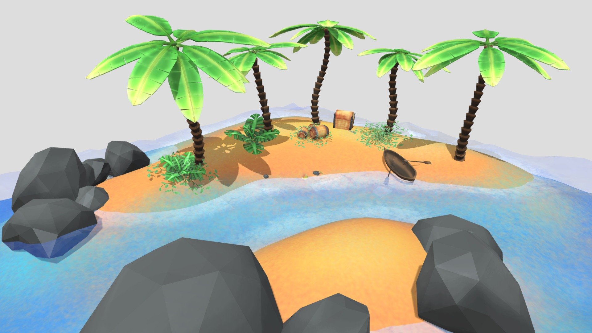 Little island - 3D model by Paolo Romano (@paoloromano) [118d9f2 ...