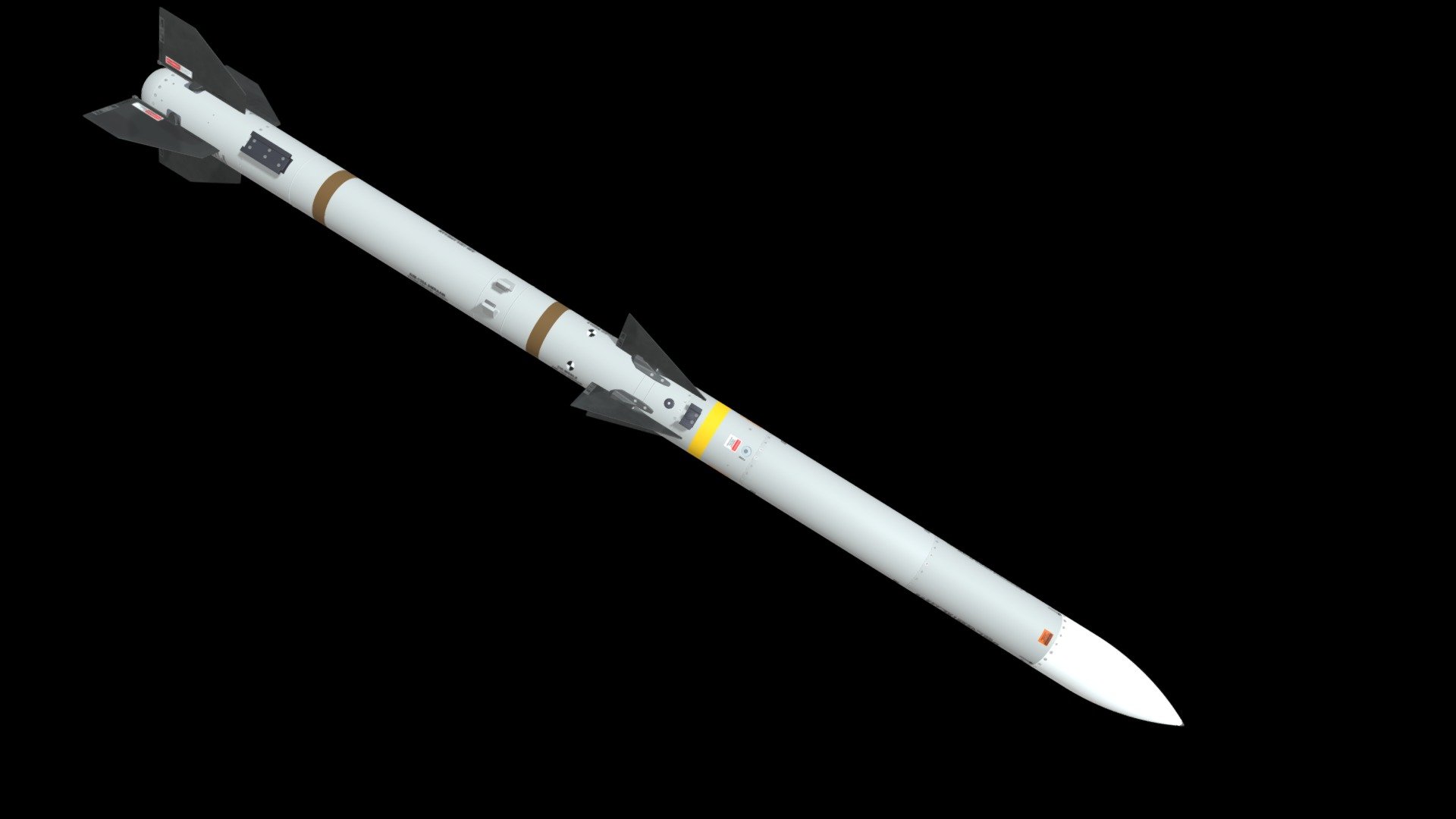 AIM-120 AMRAAM - 3D model by Edgar Brito (@e.brito) [118e0d6] - Sketchfab