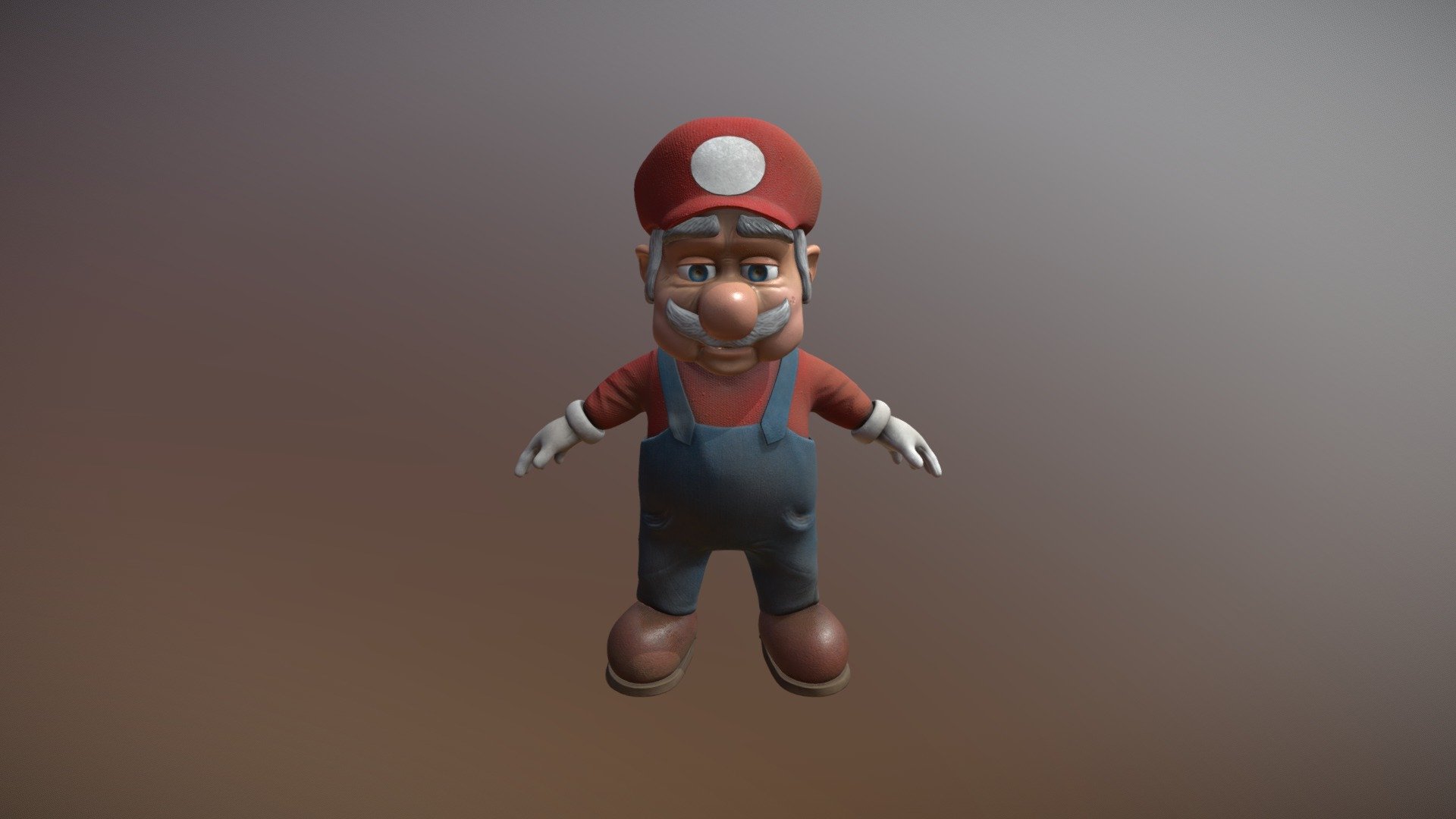 OLd mario - 3D model by DenSpanskeDrue [119039d] - Sketchfab