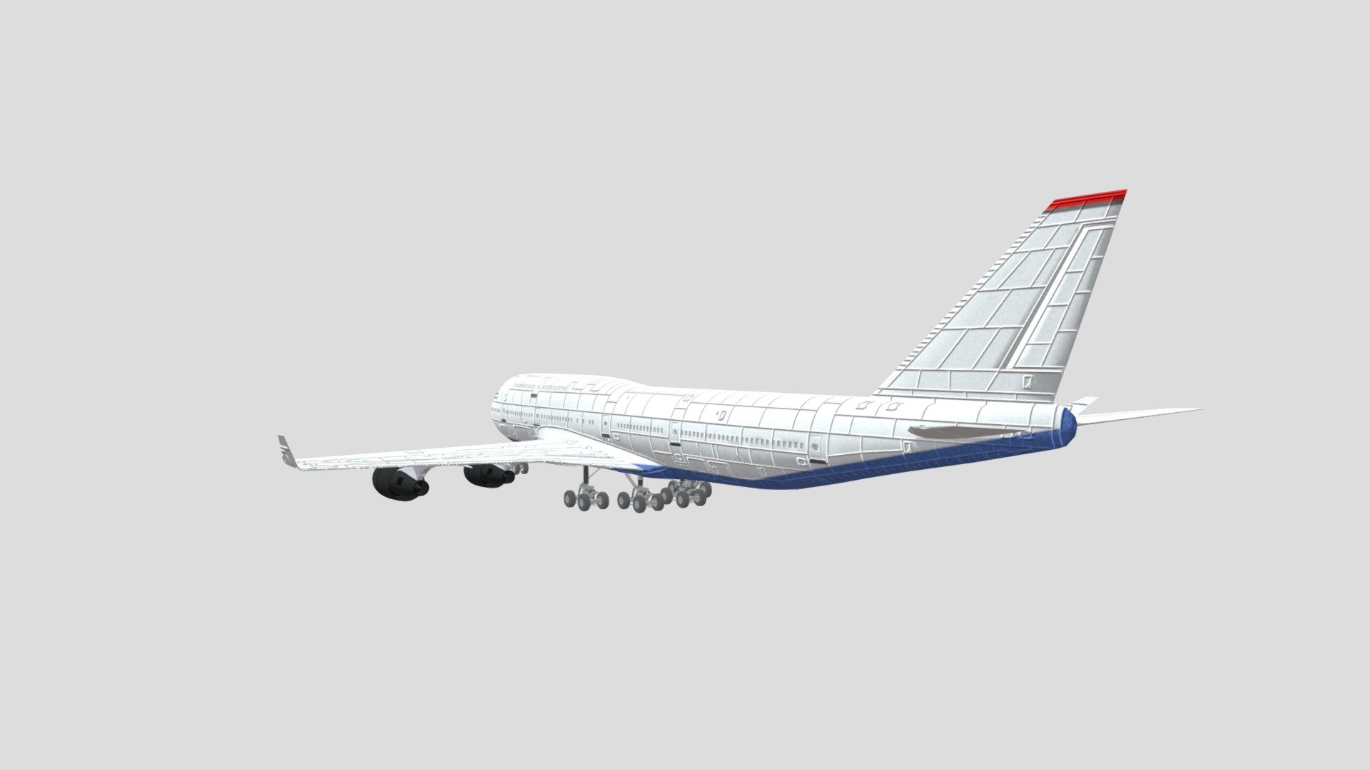 Boeing-747 - 3D model by tiger space official (@fab.tor4) [11949ed ...