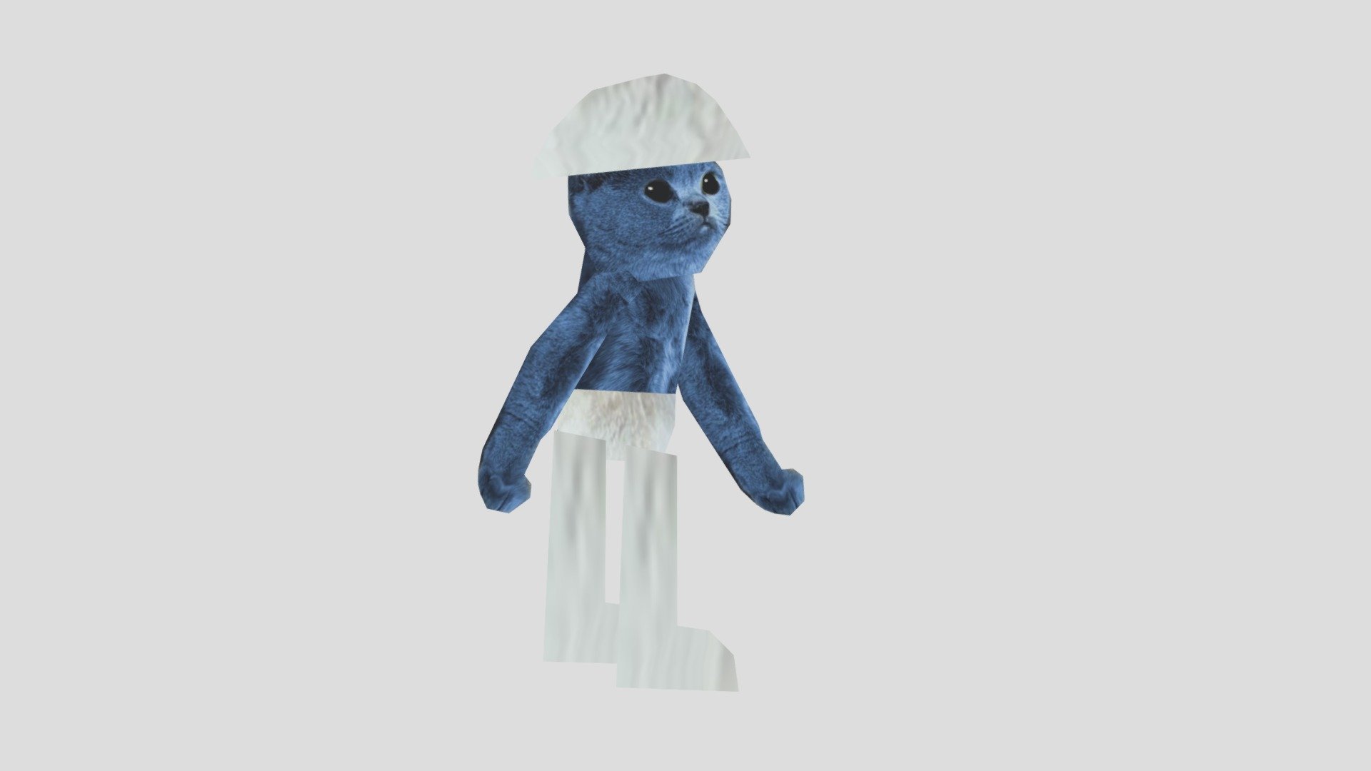 Smurf Cat - Download Free 3D model by elenaisakova248 [1198868] - Sketchfab