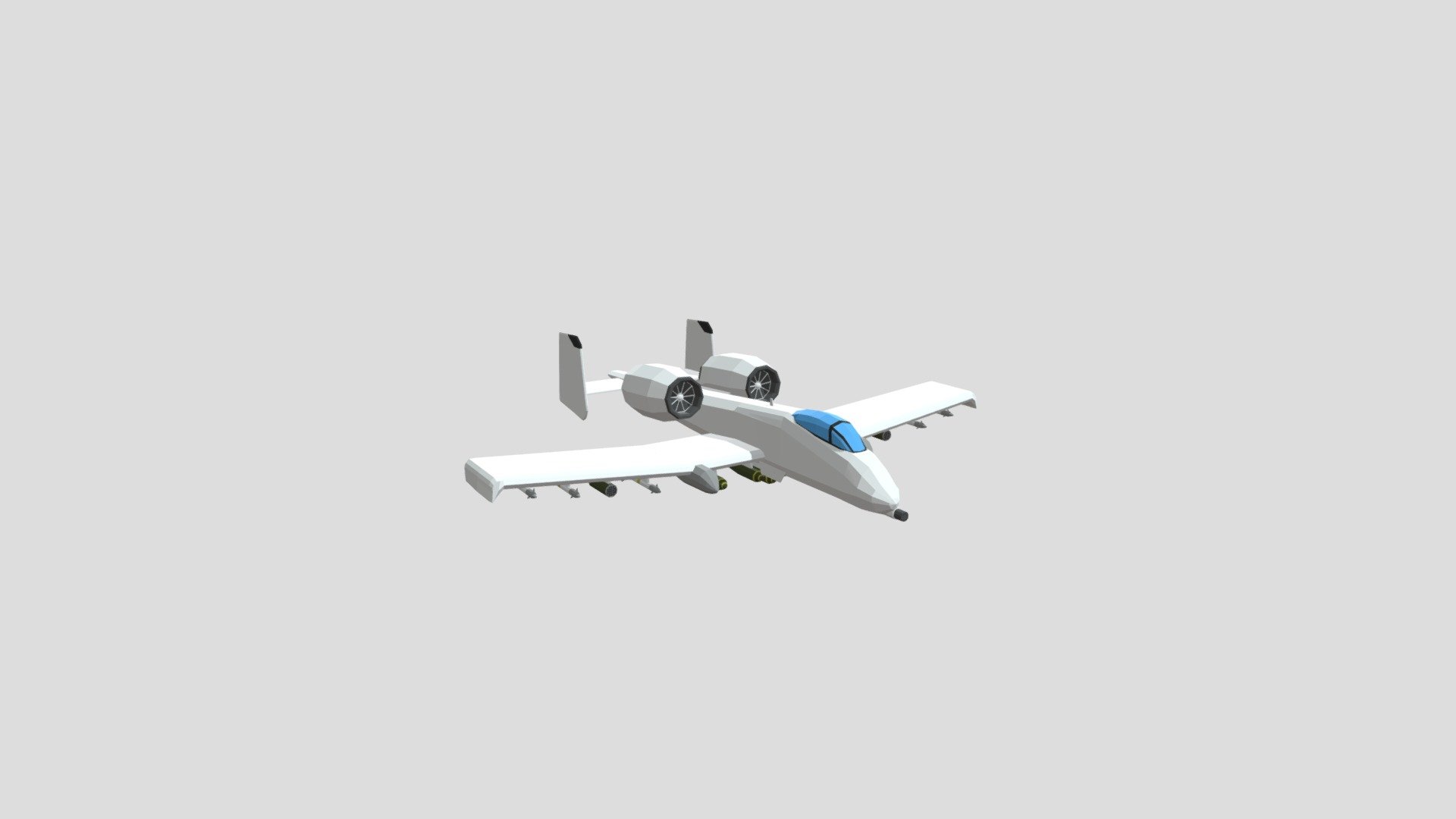 A-10 Thunderbolt II - 3D model by SAKNE [119ad33] - Sketchfab