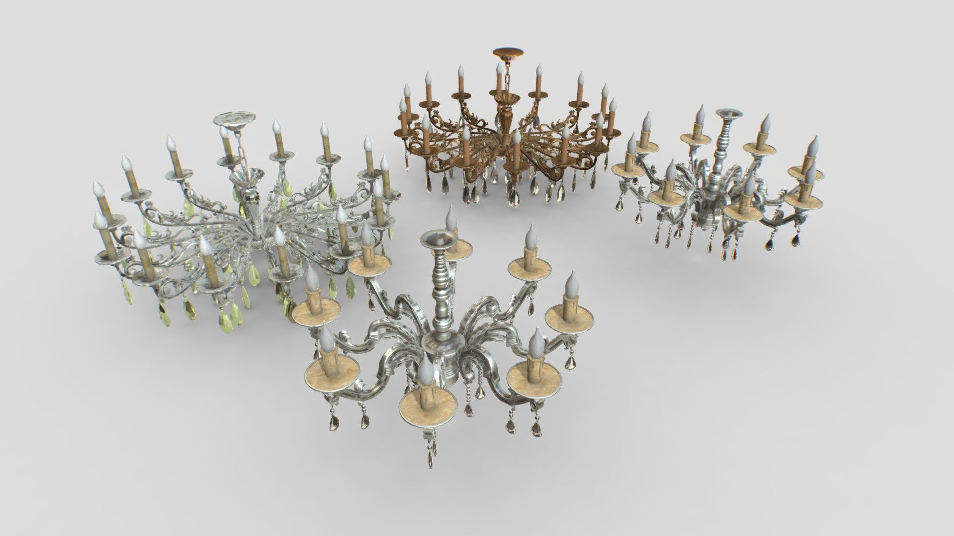 Chandelier pack - Buy Royalty Free 3D model by 32cm [119c8dc ...