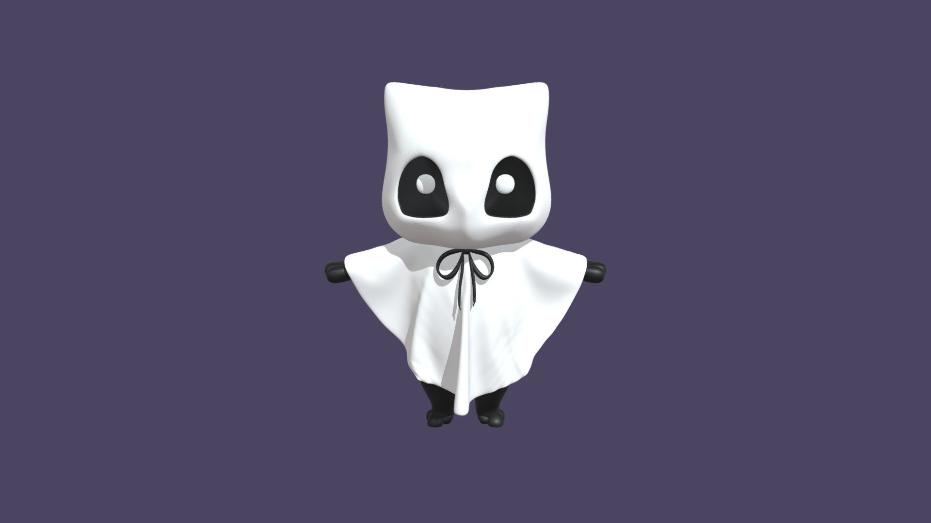 Shy Ghosticat - 3D model by CamilaPPadron [119fee7] - Sketchfab