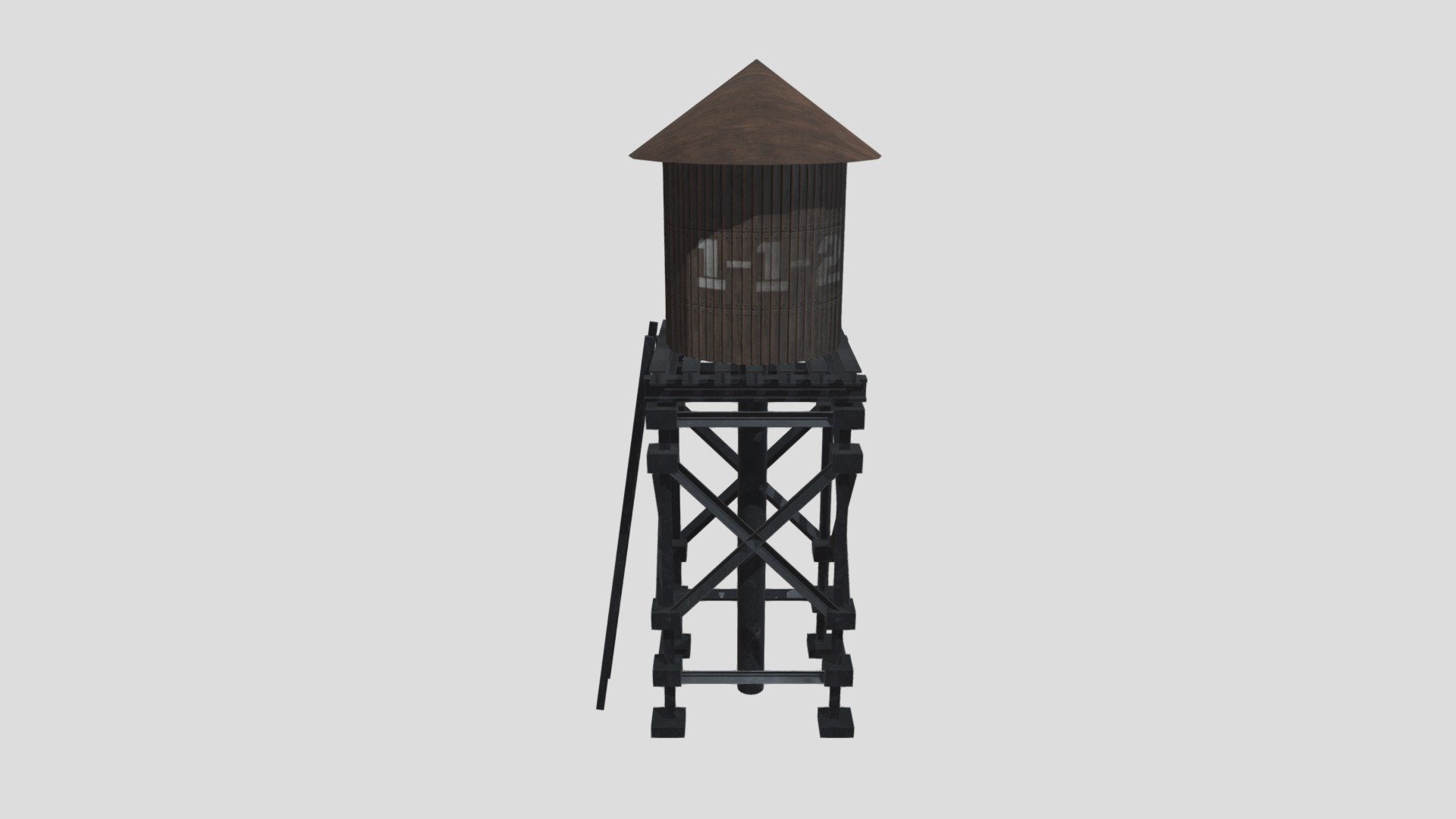 Water Tank / Game Ready / Low Poly / PBR / 3D - 3D model by 3D addicts ...
