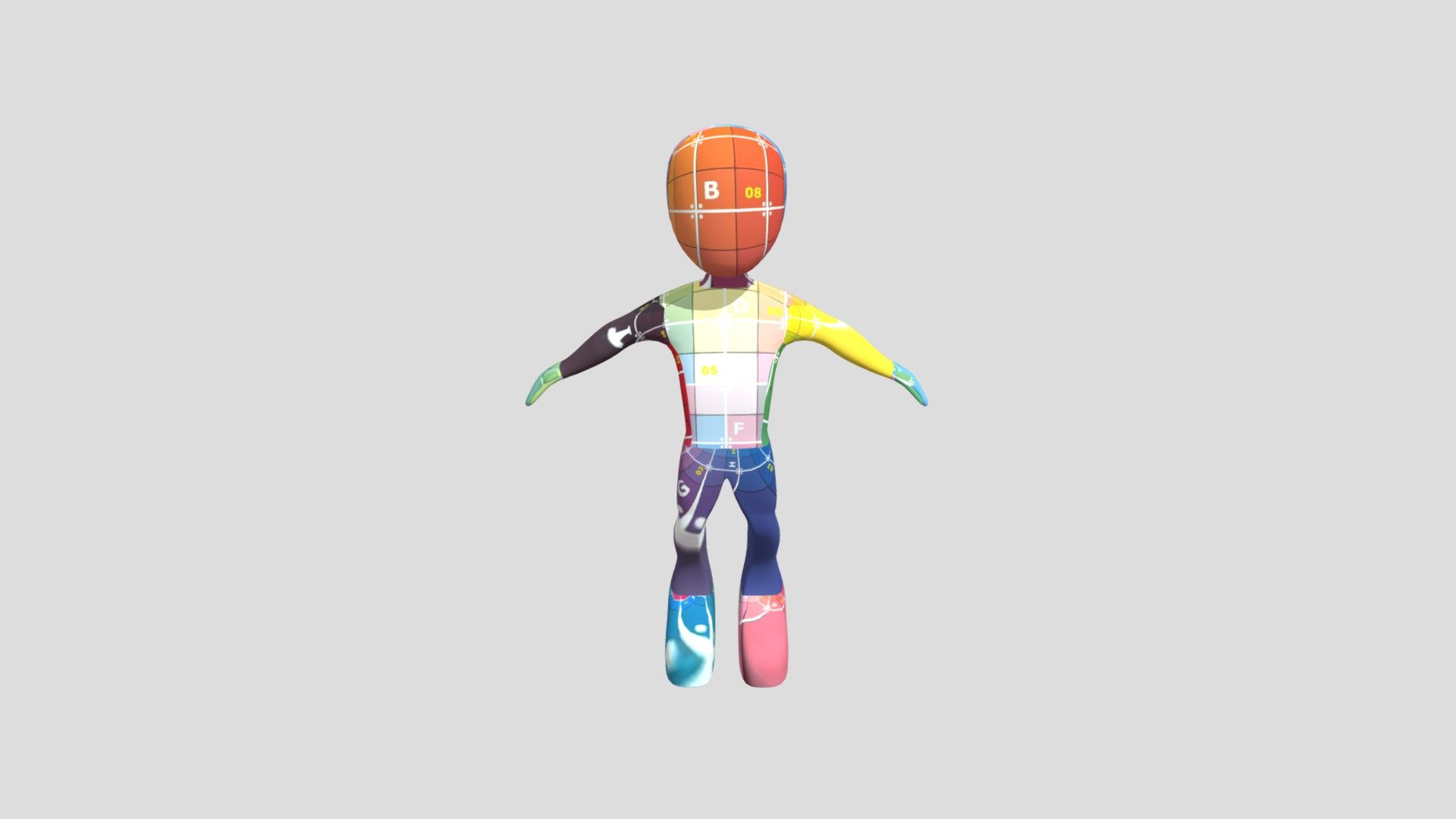 Cartoon Character Base Mesh - Download Free 3D model by Beanie33 ...