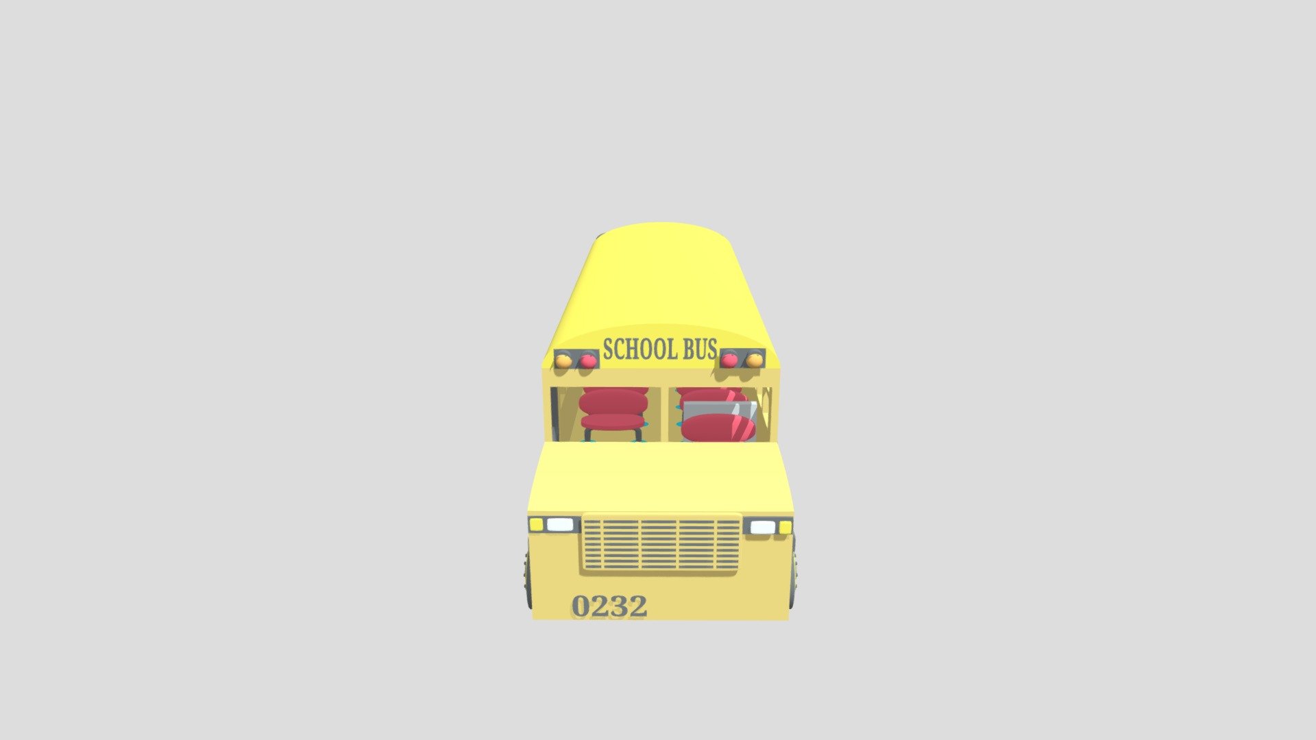 Jose T Low Poly School bus for DJ - Download Free 3D model by ...