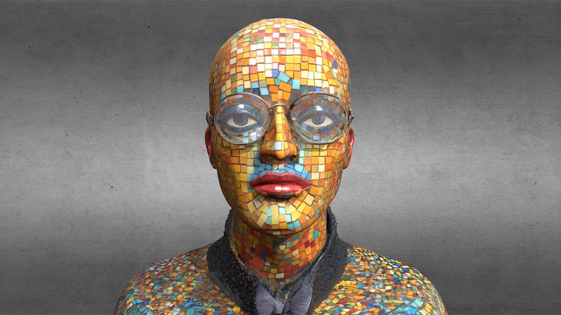 Vibrant Mosaic Statue - 3D model by Norod78 (@Norod) [11a33d1] - Sketchfab