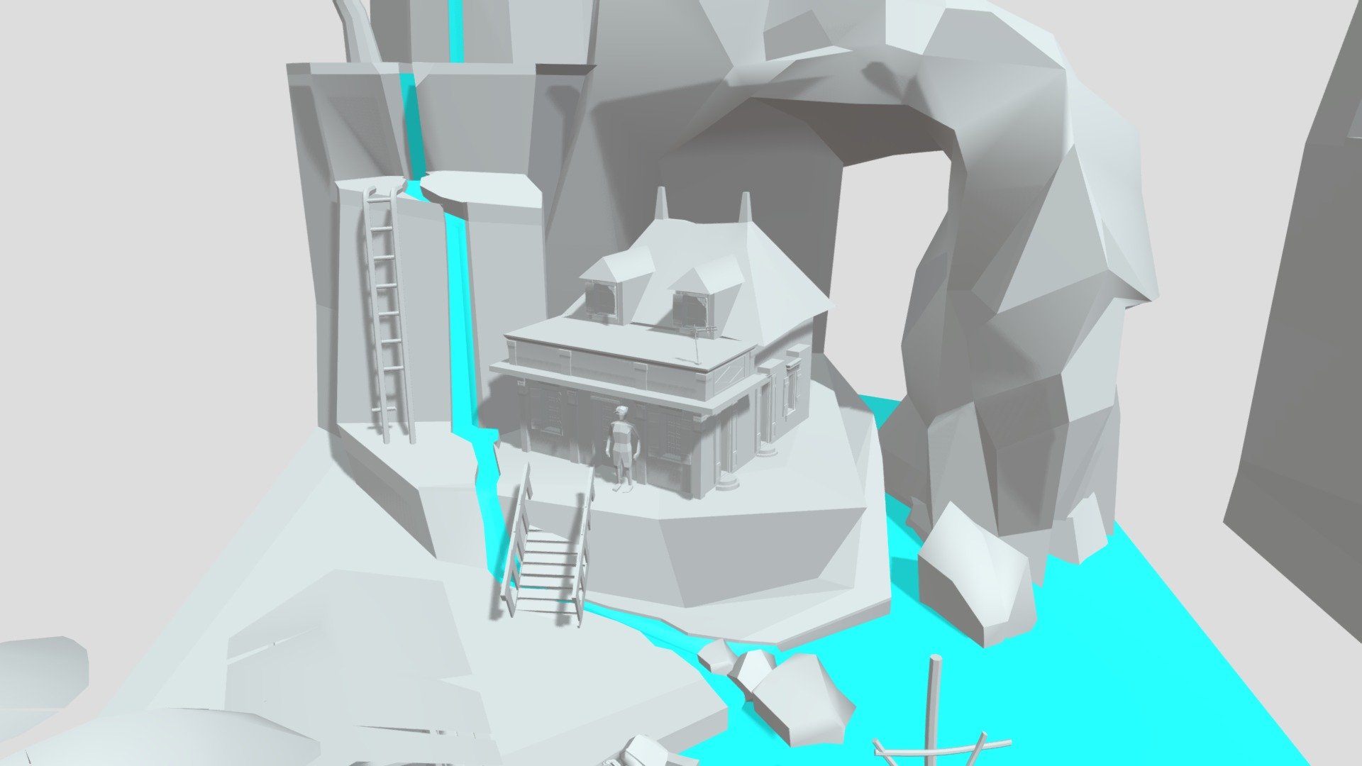 By the ocean-house model - 3D model by edeschamps [11a668c] - Sketchfab