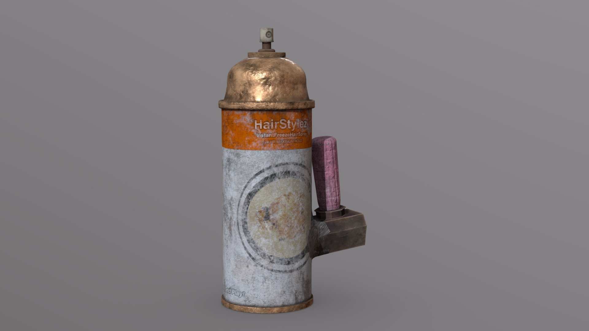 Post-Apocalyptic Spray Can - 3D model by Balebandro [11a97bf] - Sketchfab