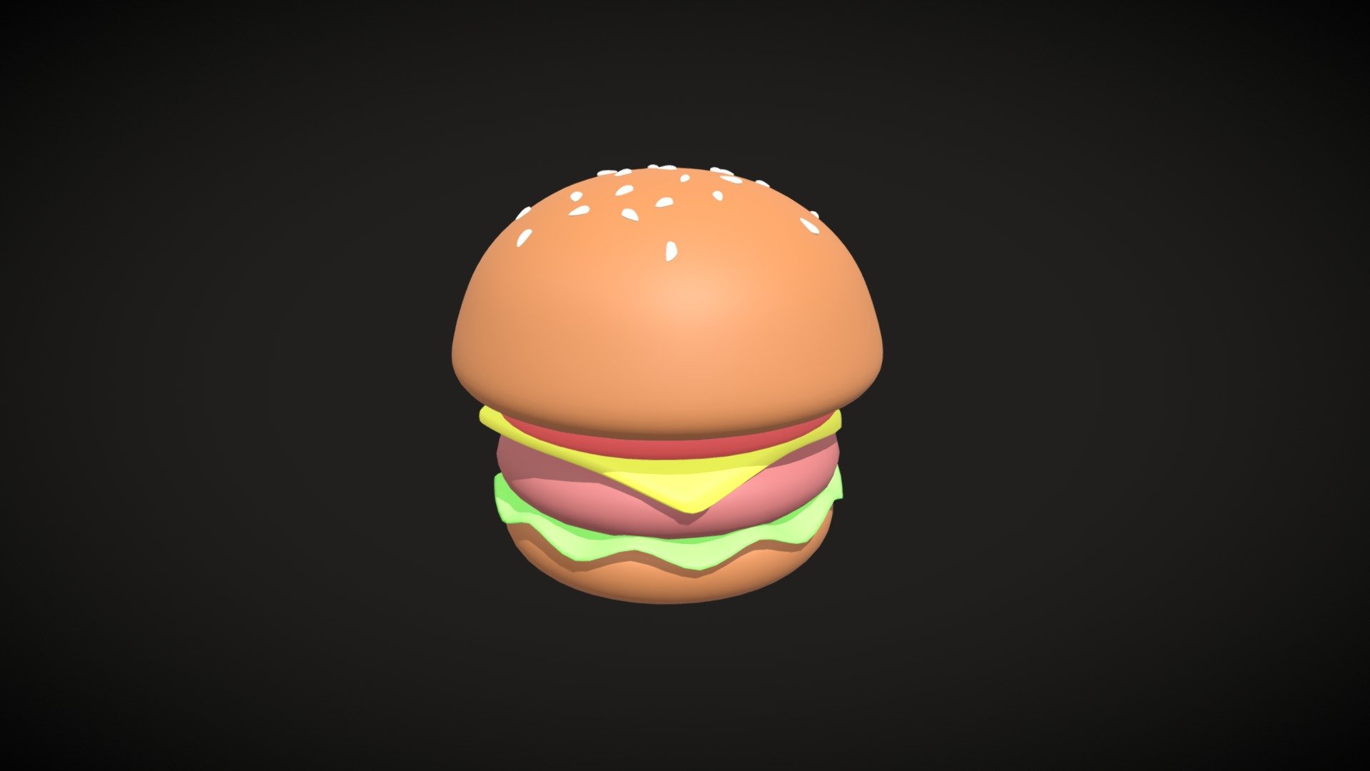 Cartoon Burger 3D Model - Download Free 3D model by hema19 [11aac42 ...
